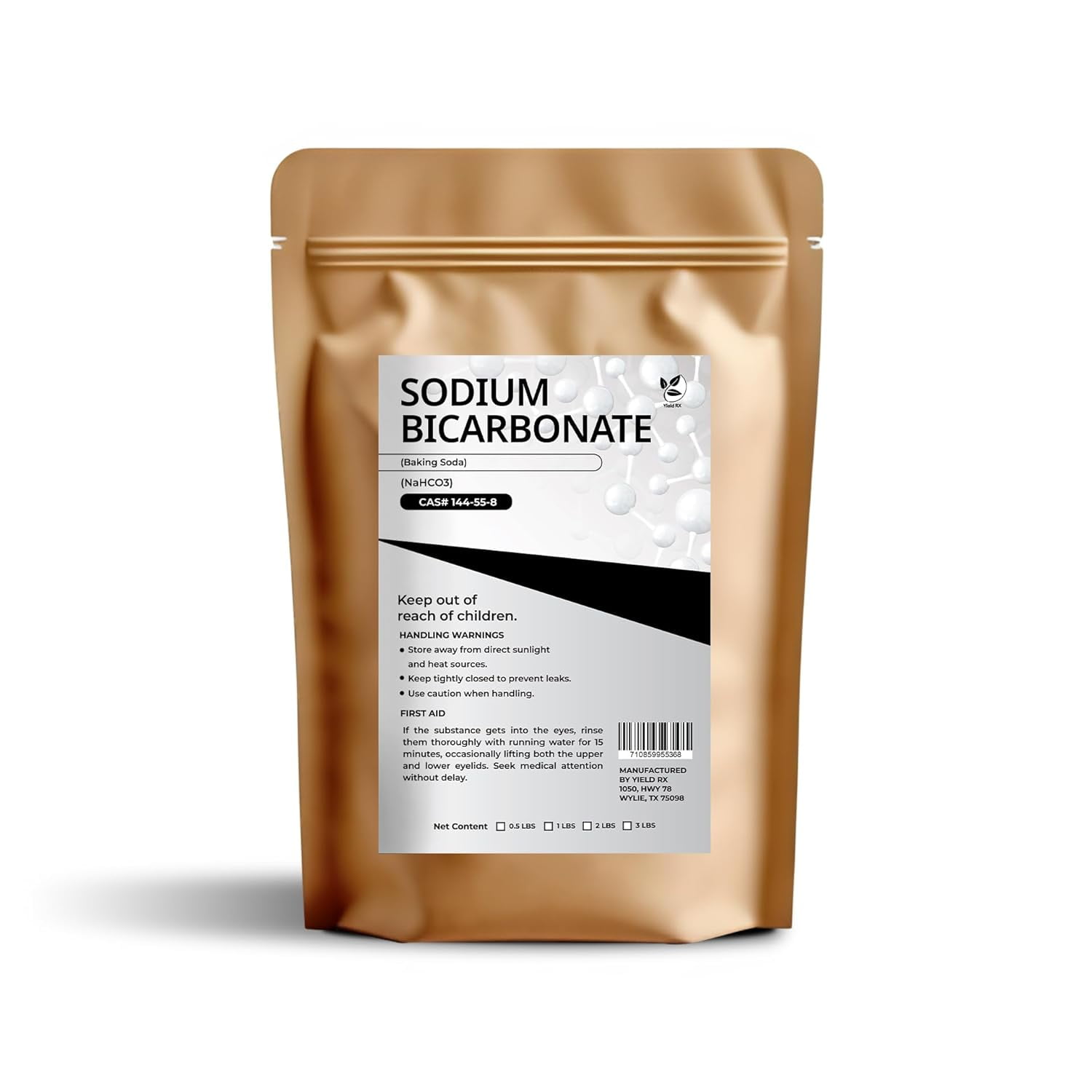 Yield RX Sodium Bicarbonate (Baking Soda) (NaHCO3) - Chemical (1lb ...