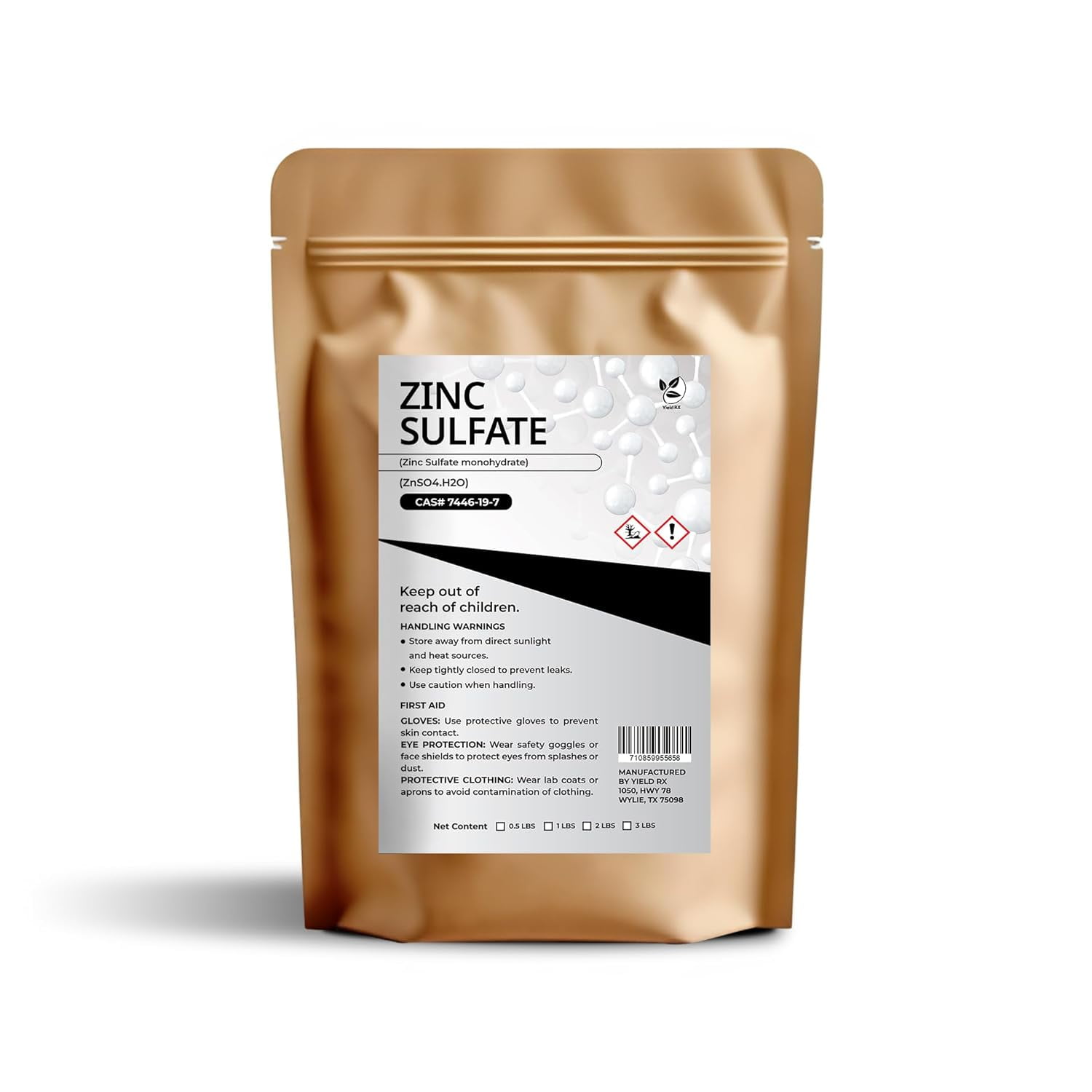 Yield RX Zinc Sulfate (Zinc Sulfate Monohydrate) (ZnSO4·H2O) - Chemical ...