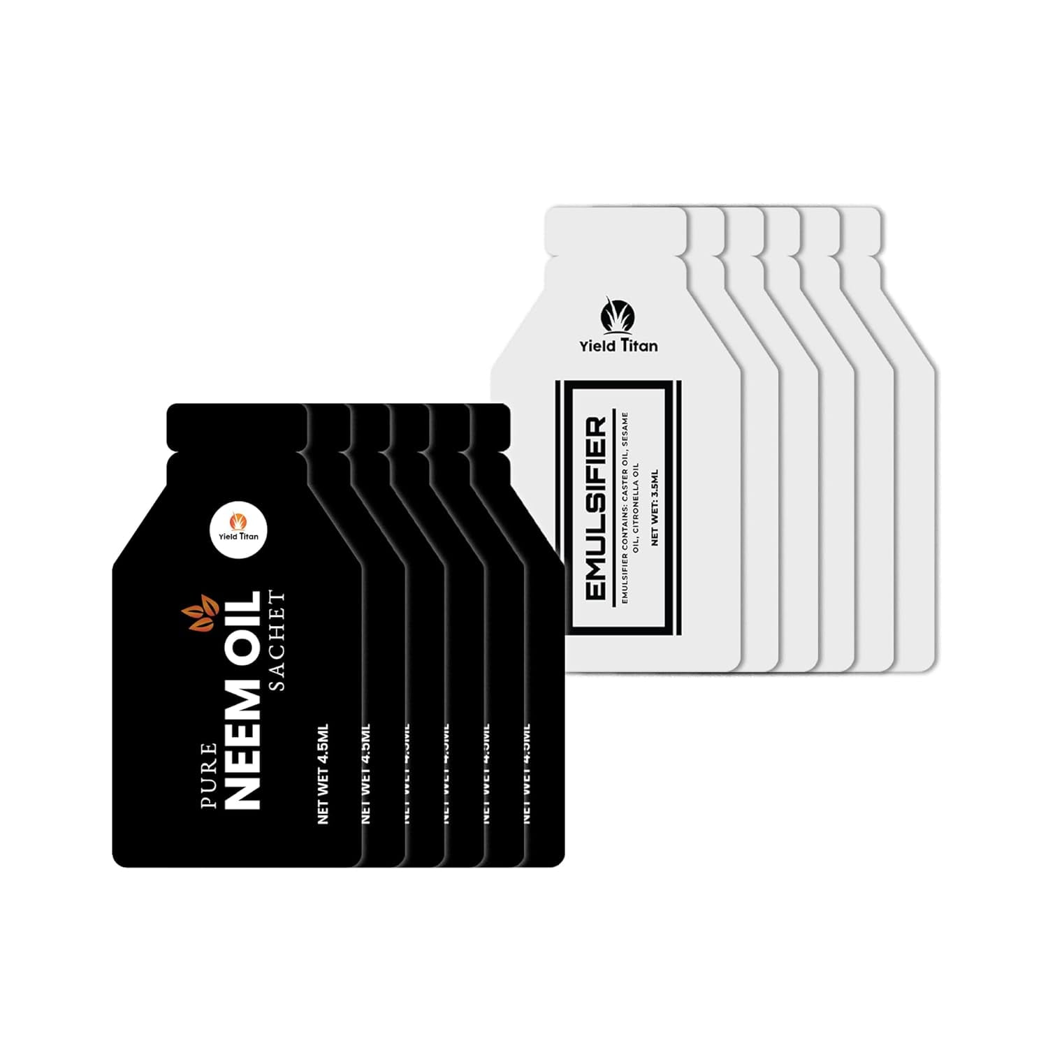 Yield Titan 100% Pure Neem Oil Sachets (6-Sachets) with Natural Oil ...