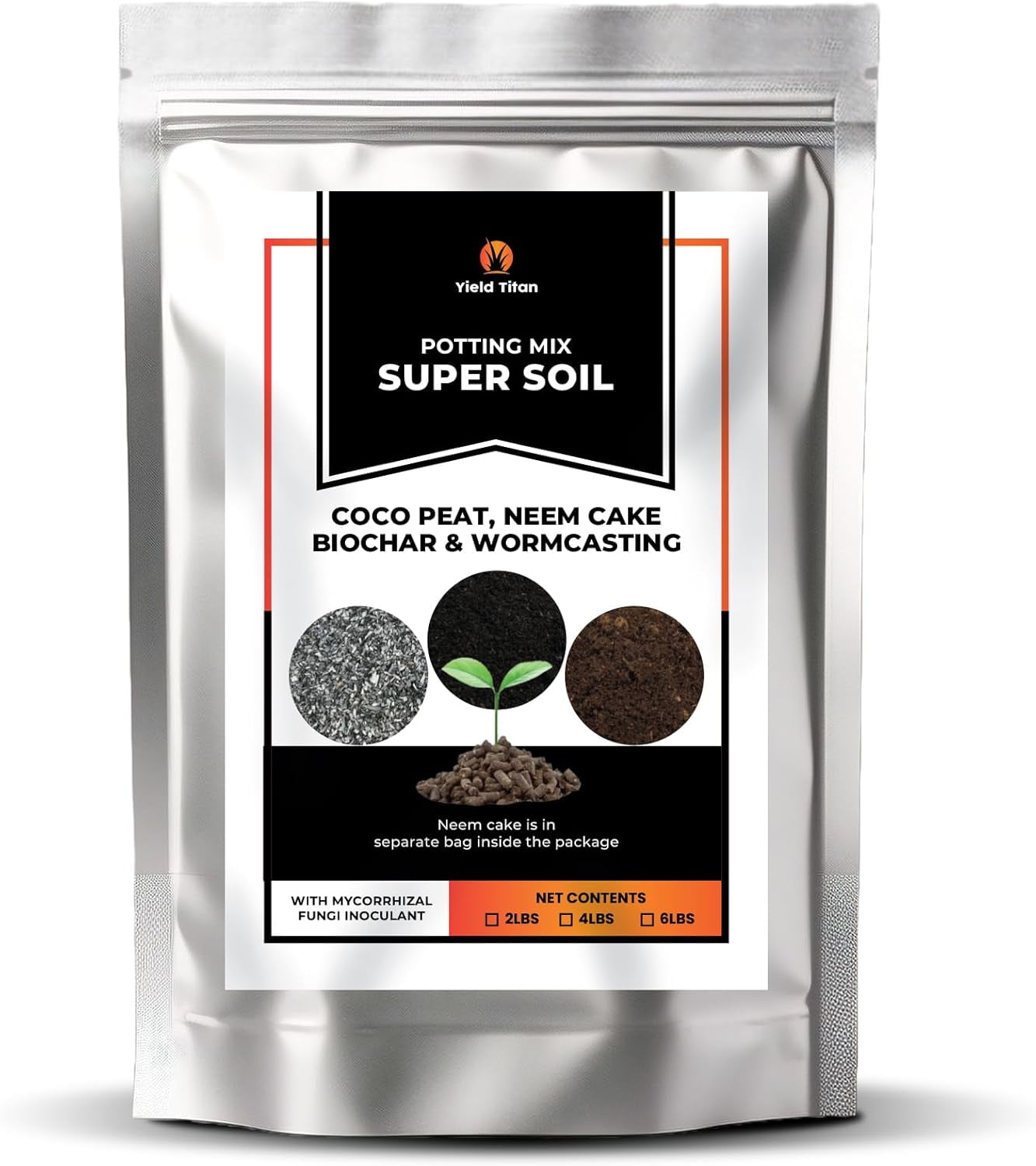 Yield Titan Coco Coir + Neem Cake + Earthworm Castings + Biochar with ...