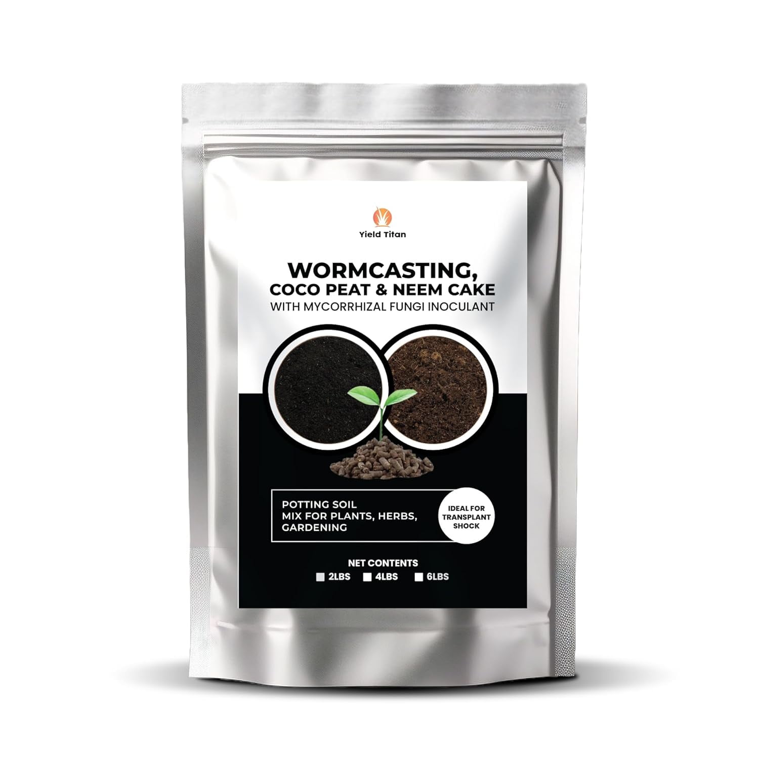 Yield Titan Coco Coir + Neem Cake + Earthworm Castings with Mycorrhizal ...