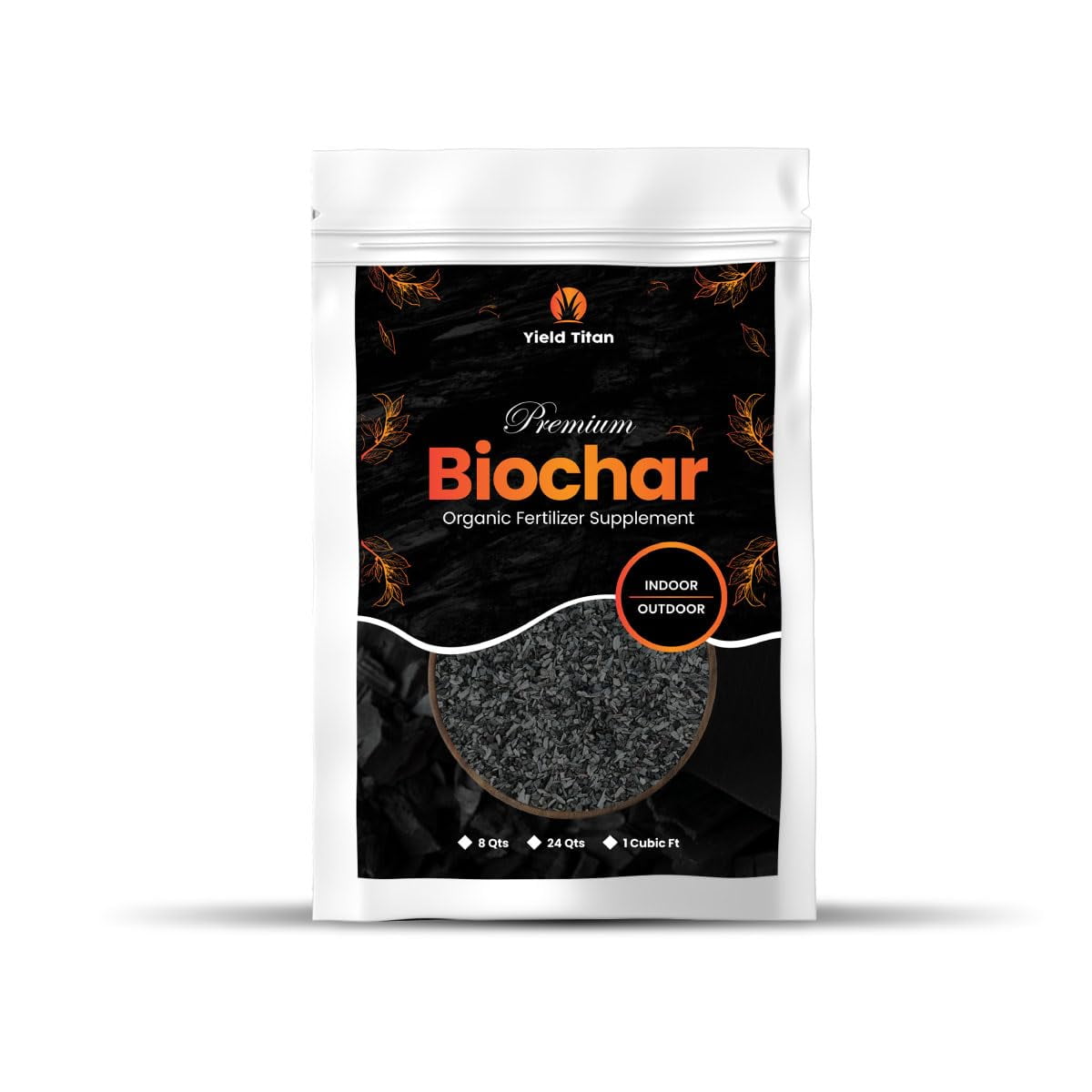 Yield Titan Premium Biochar Organic Fertilizer Supplement for Indoor ...