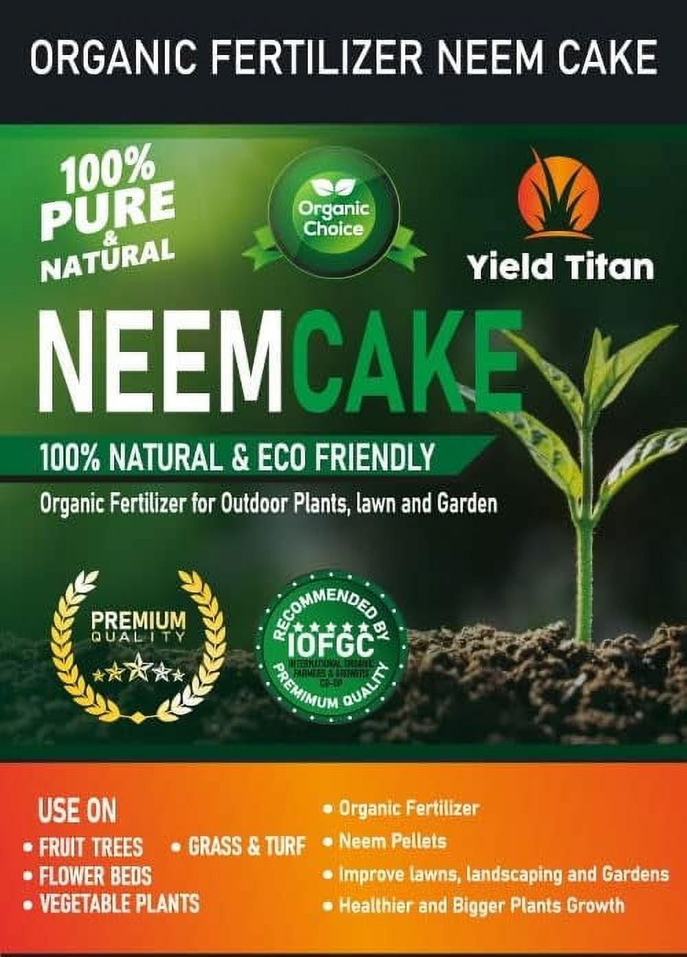 Yield Titan Premium Neem Cake, Natural Fertilizer for Gardening and ...