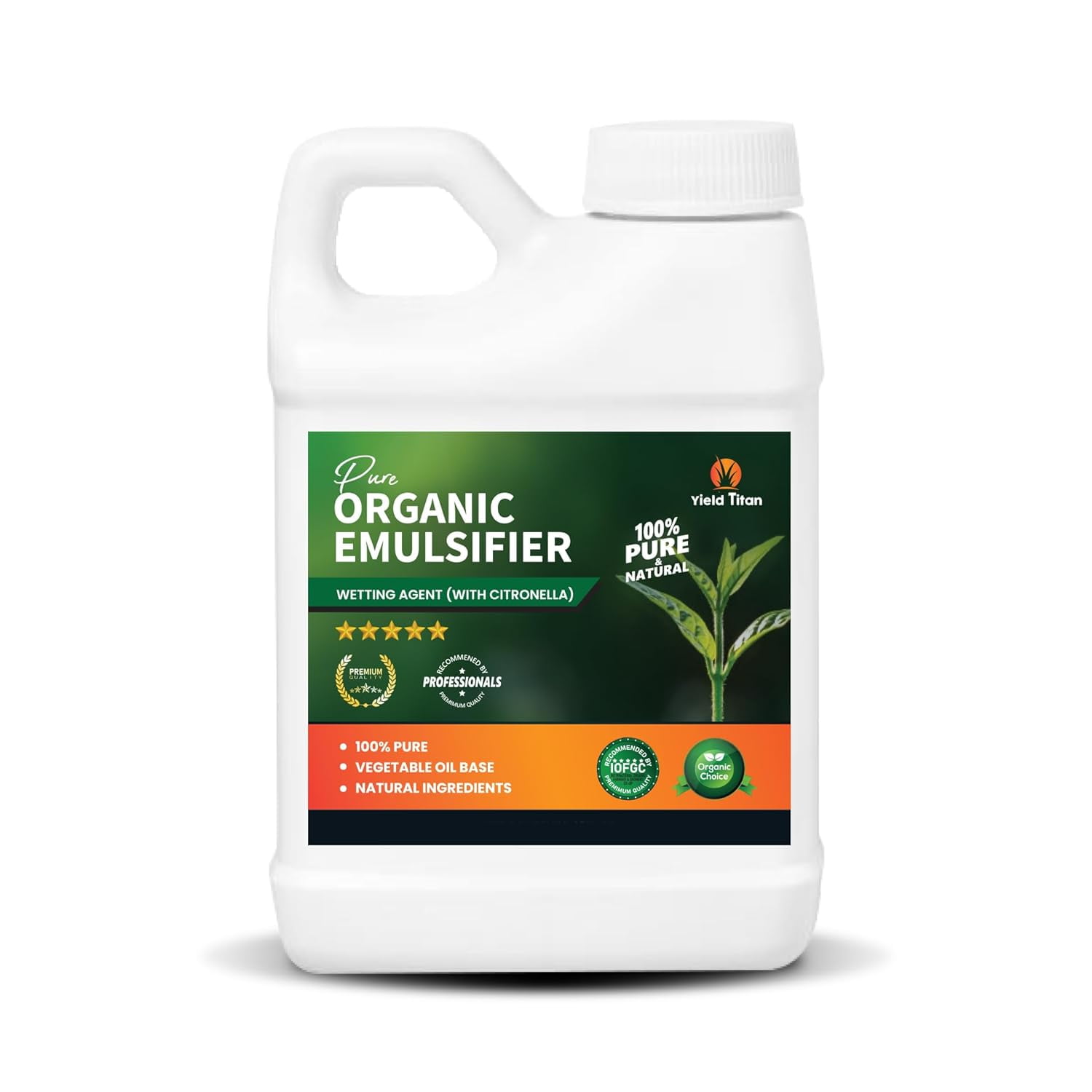 Yield Titan Pure Organic Emulsifier with Citronella - 100% Natural ...