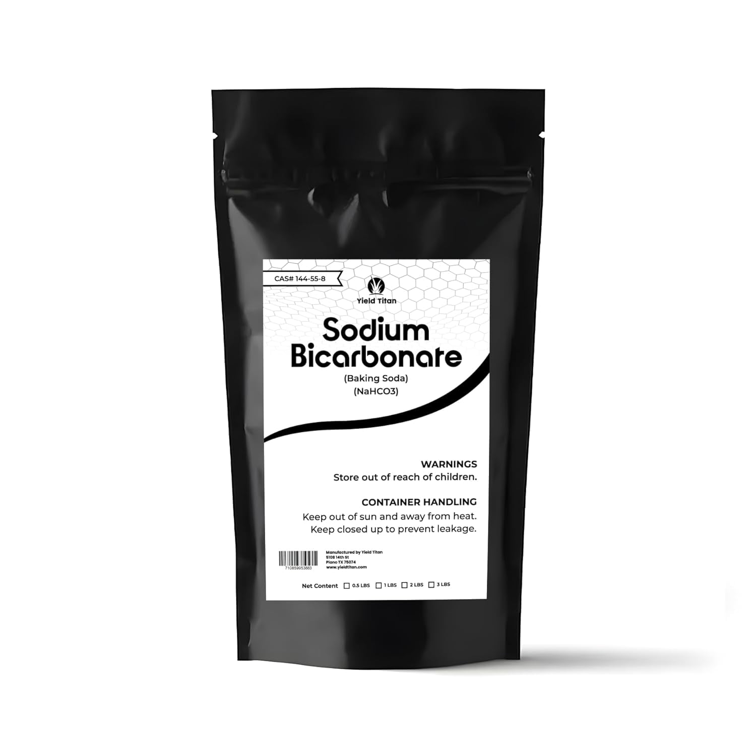 Yield Titan Sodium Bicarbonate (Baking Soda) (NaHCO3) - Chemical (0.5lb ...