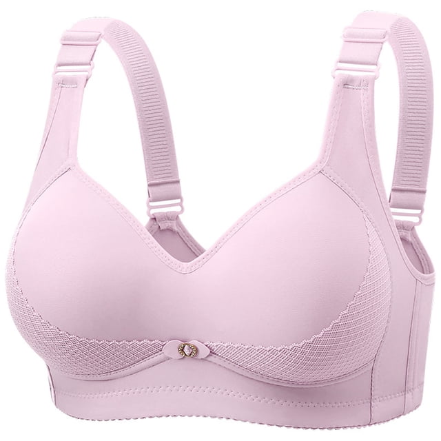 Yievot Full Coverage Bras for Older Women Wireless Push Up Bras for ...