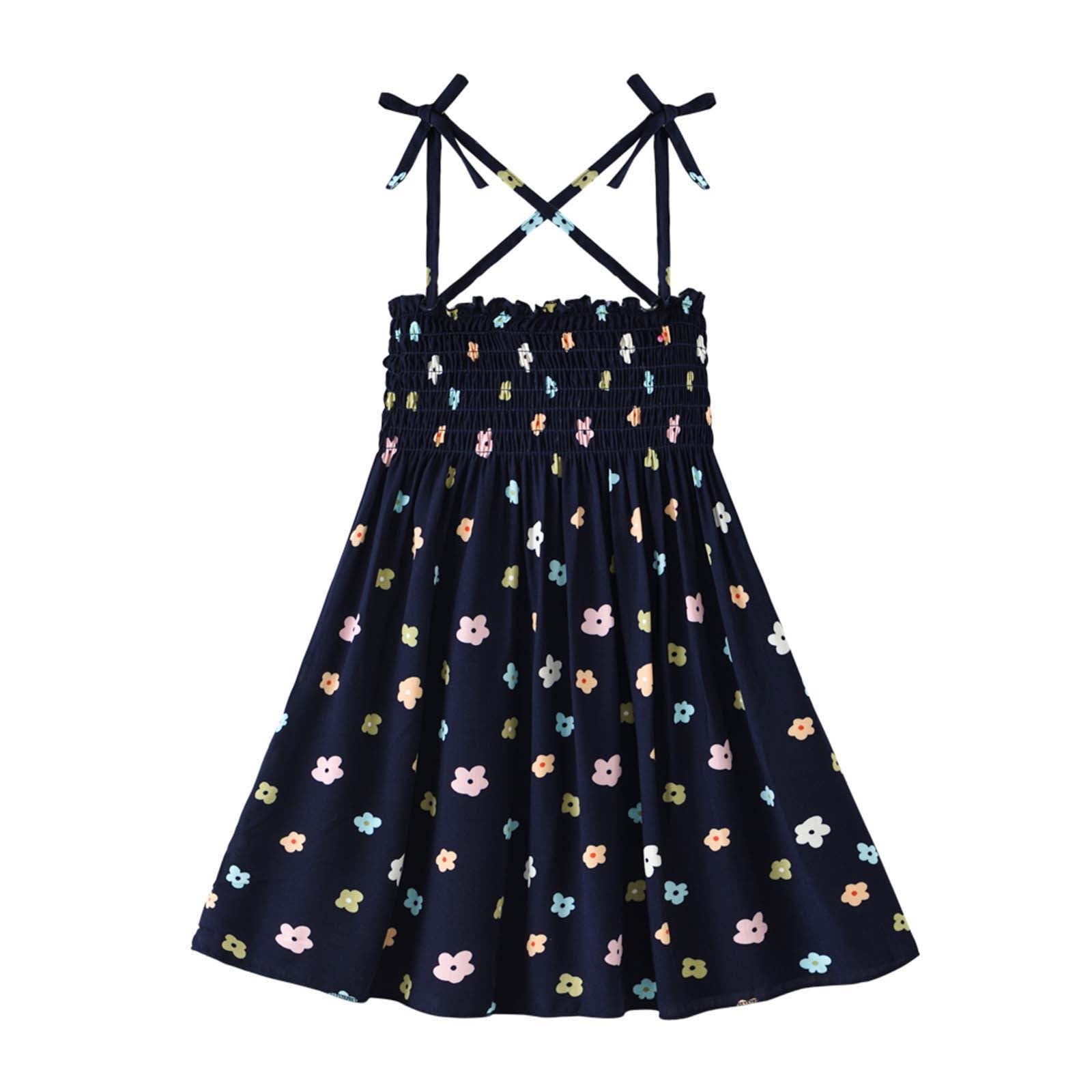 Summer Saving! Yievot Girls Summer Dress Spaghetti Strap Casual Above ...