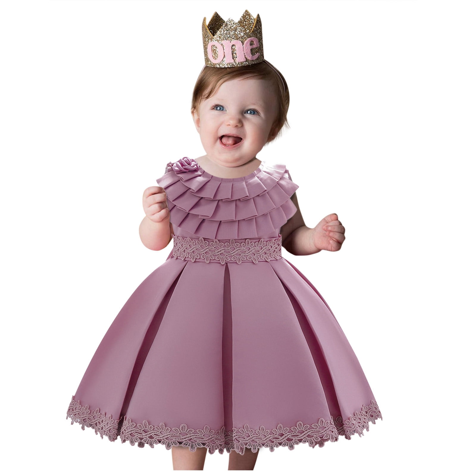 Yievot Infant Girls Tulle Dress Pageant Gown Birthday Party Princess ...