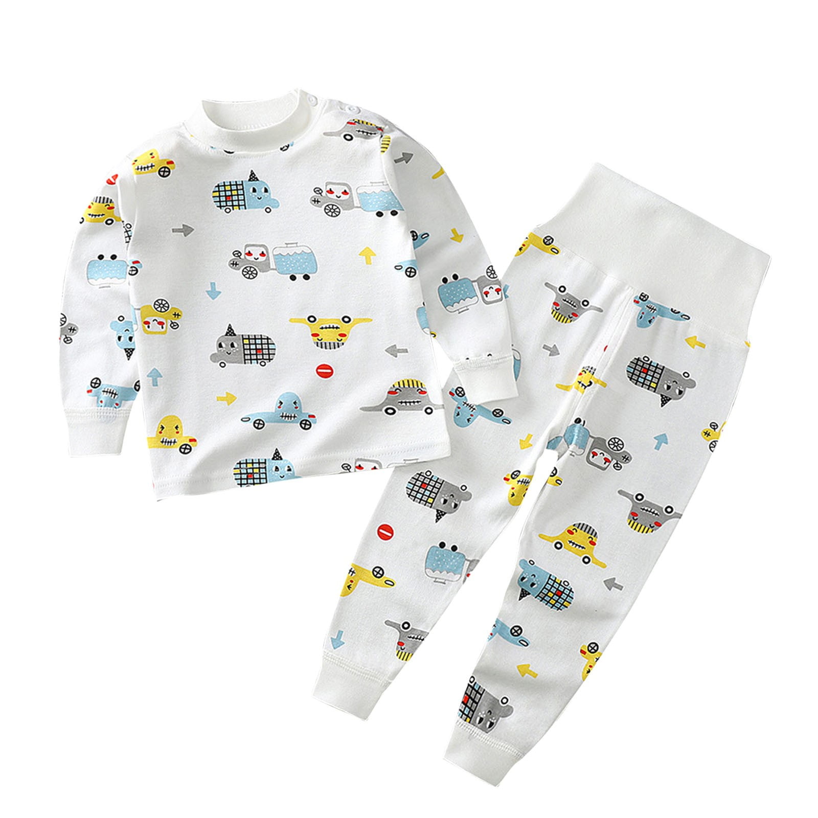 Yievot Kids Boy Pajamas Spring Fall Pajamas Sets Cartoons Printed ...