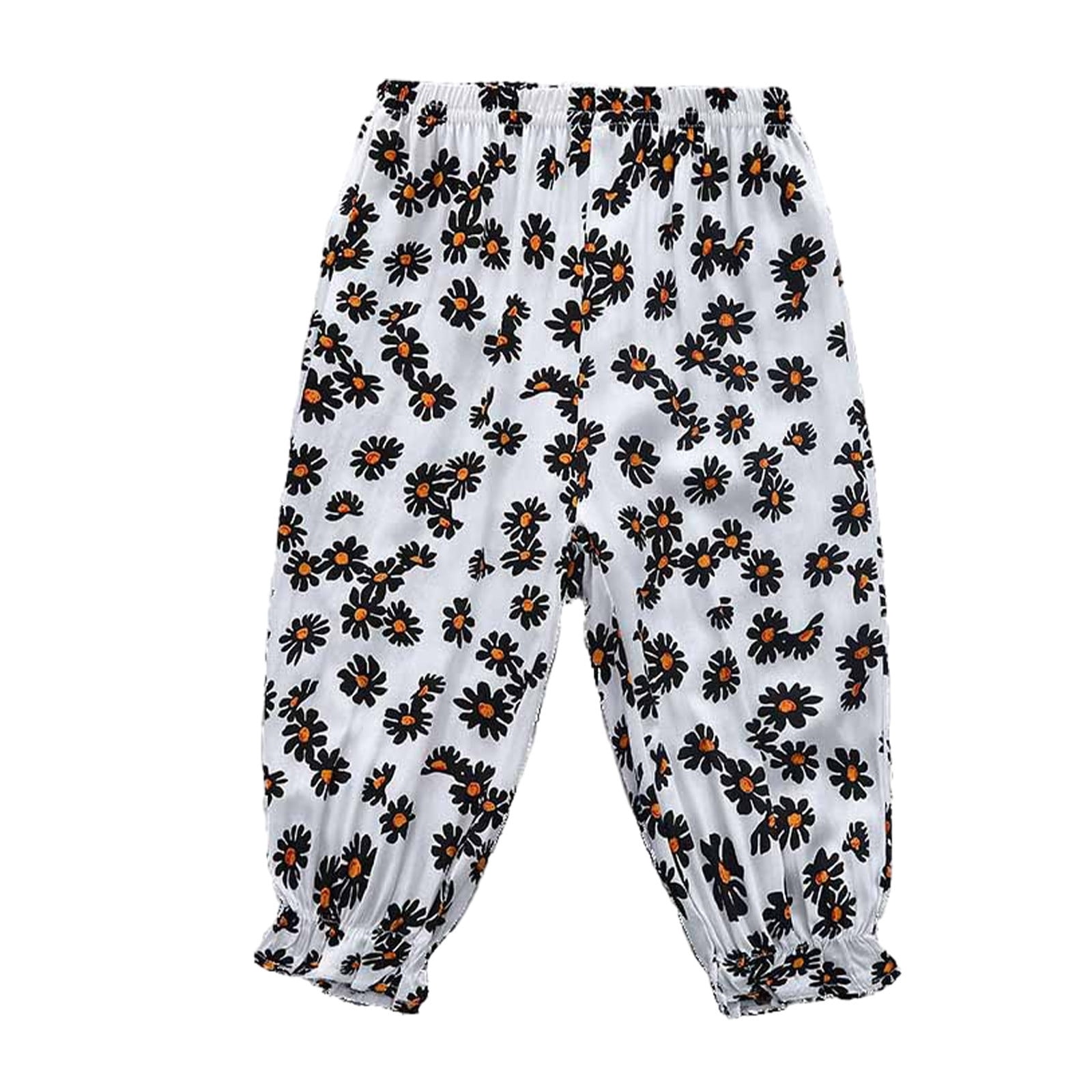 Yievot Kids Girl Long Pants Floral Cute Sleepwear Loungewear Casual ...