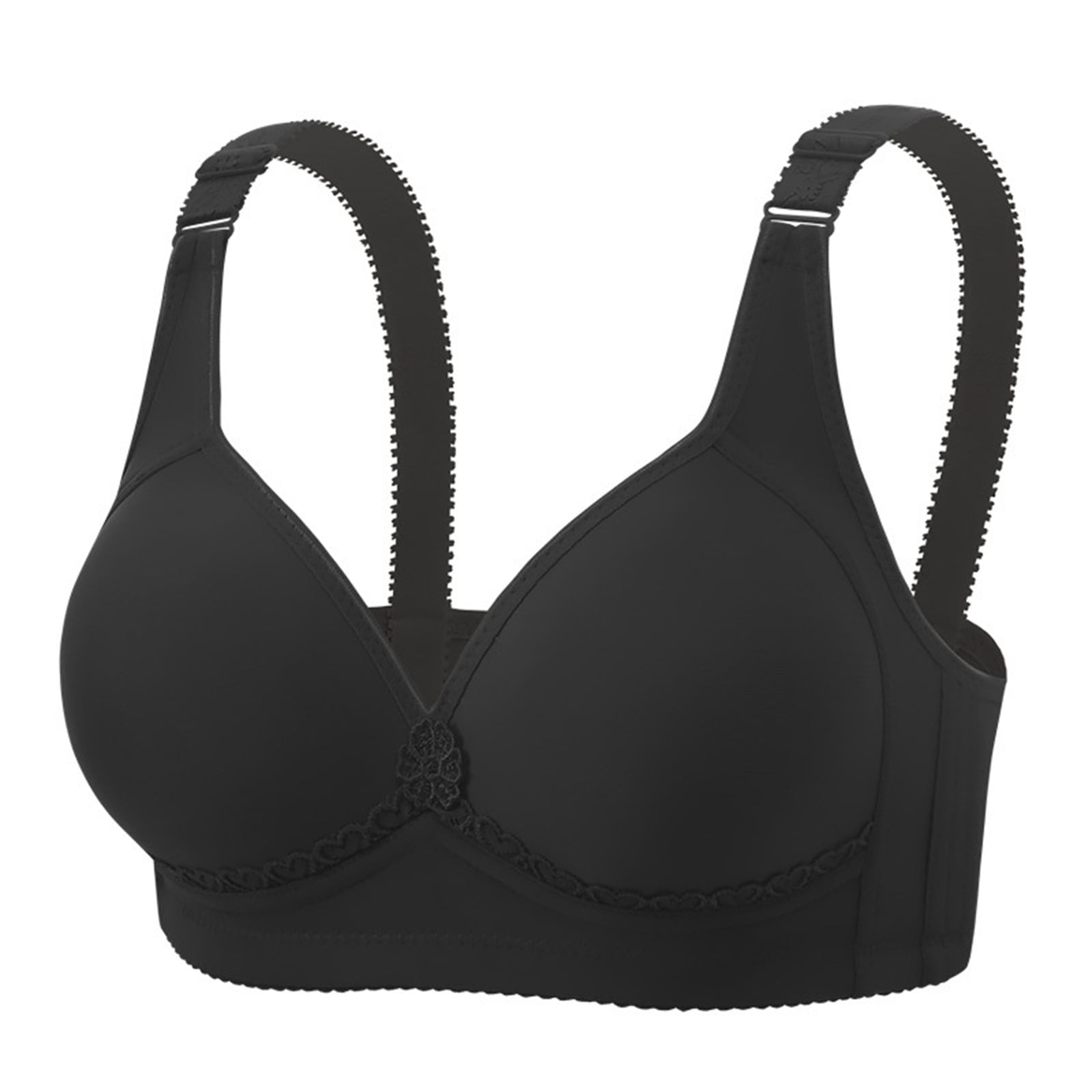 Yievot Women's Wireless Push Up Bra Full Coverage Wirefree Support ...
