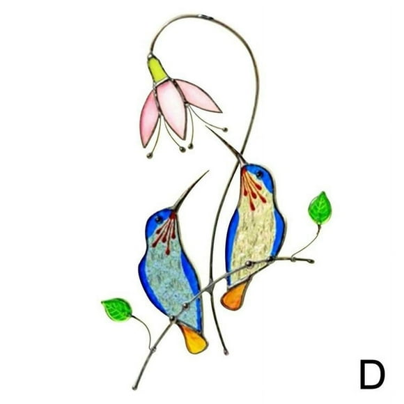 Stained Glass Bird Window Hanging