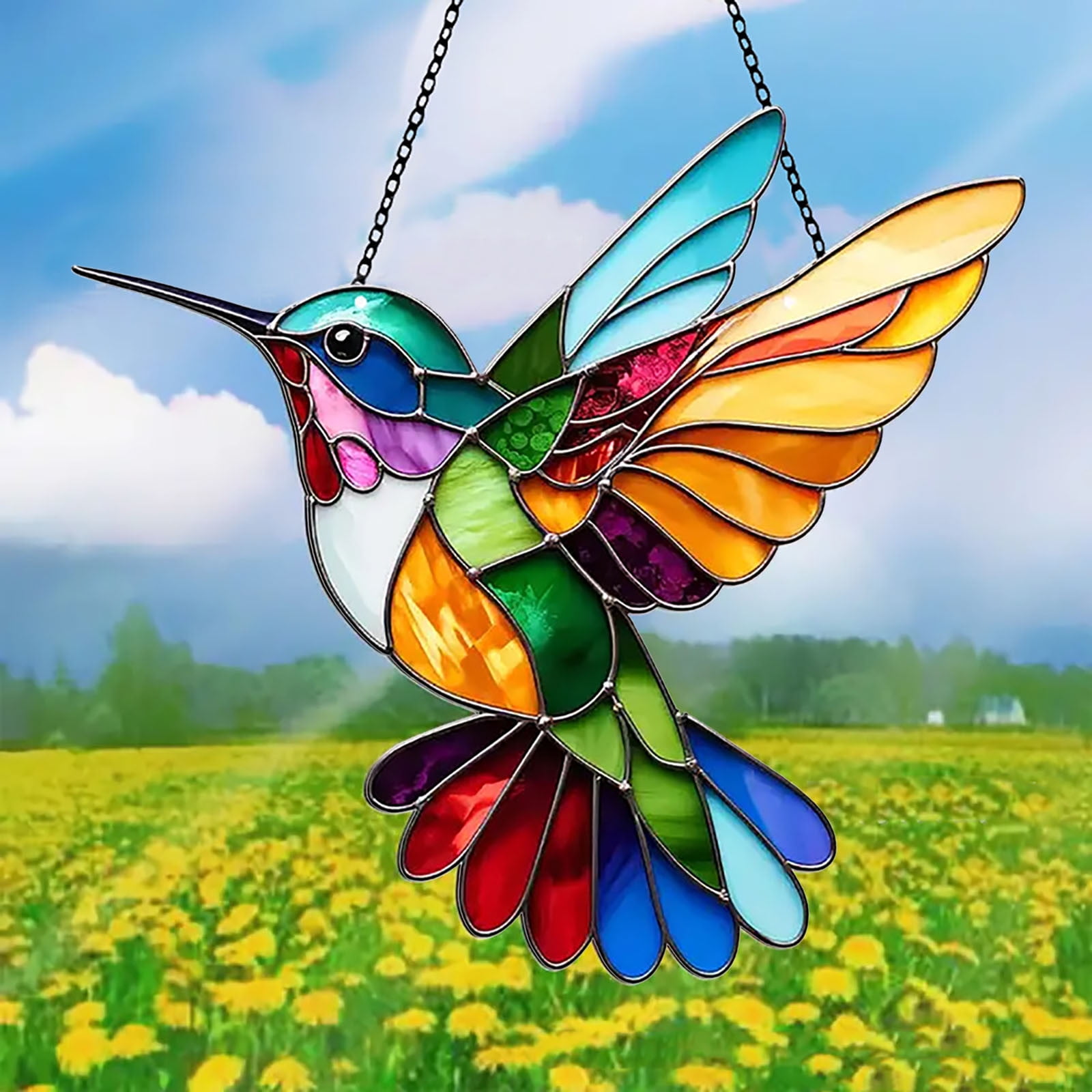 Yifare Hummingbird Suncatchers for Windows Hanging,Sheremart Spirit ...