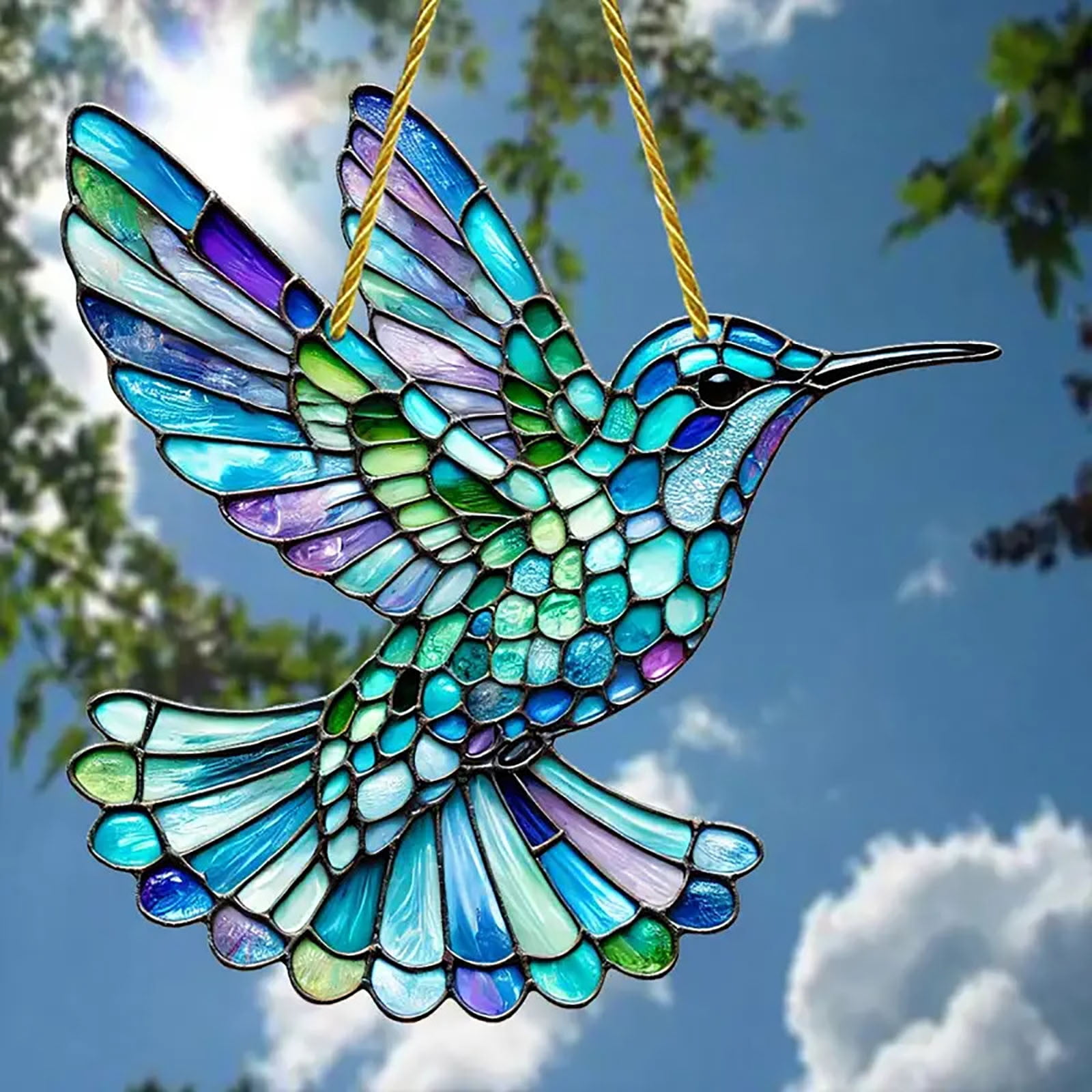 Yifare Hummingbird Suncatchers for Windows Hanging,Sheremart Spirit ...