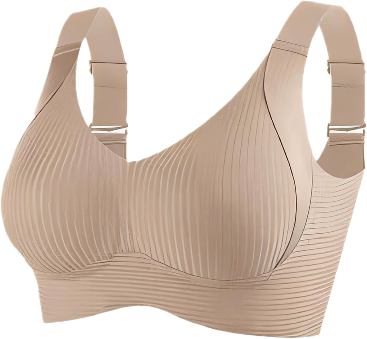 Yifare Invisible Lift Bra, Women's Solid Color Four Rows Adjustable ...