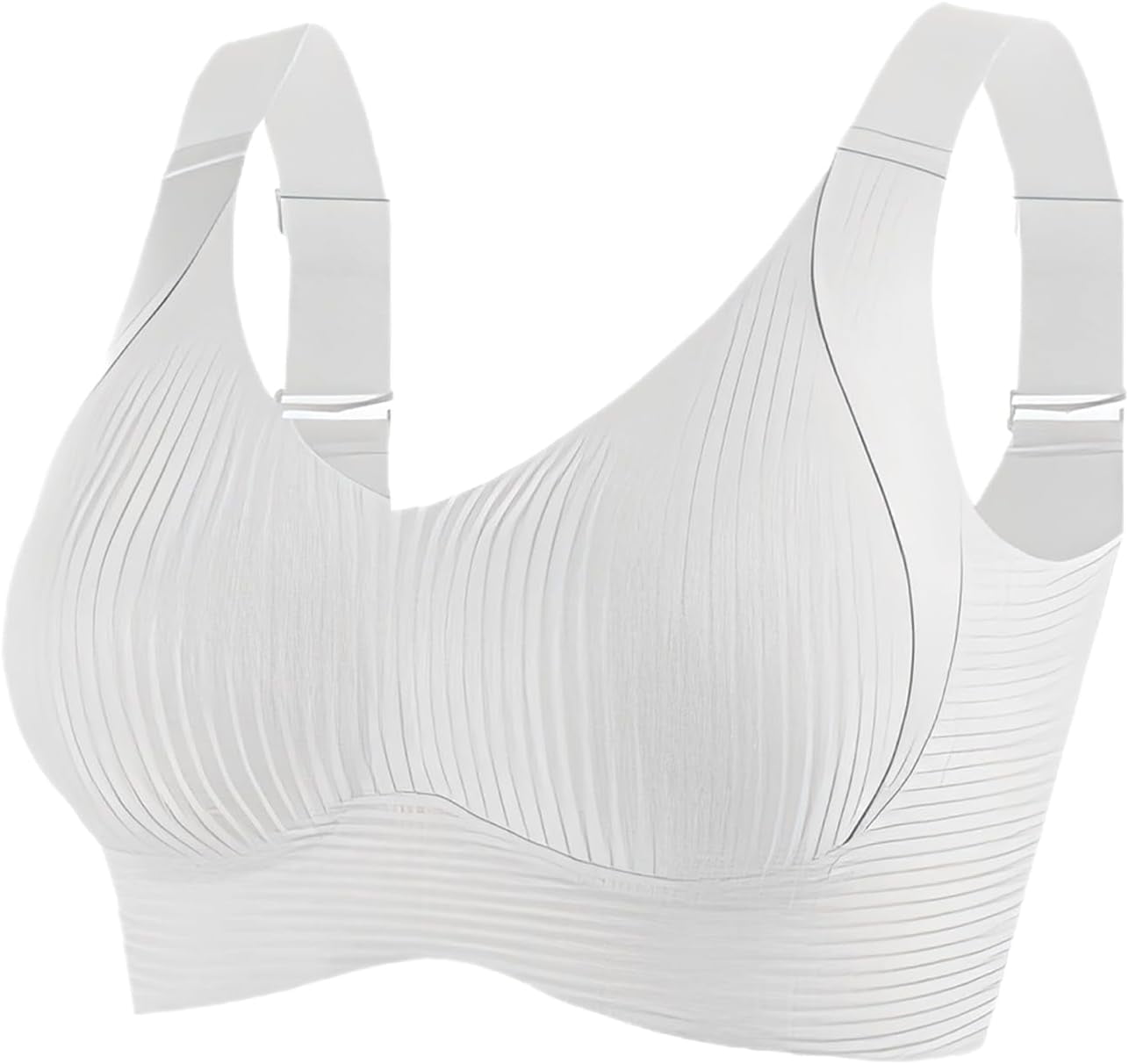 Yifare Invisible Lift Bra, Women's Solid Color Four Rows Adjustable ...