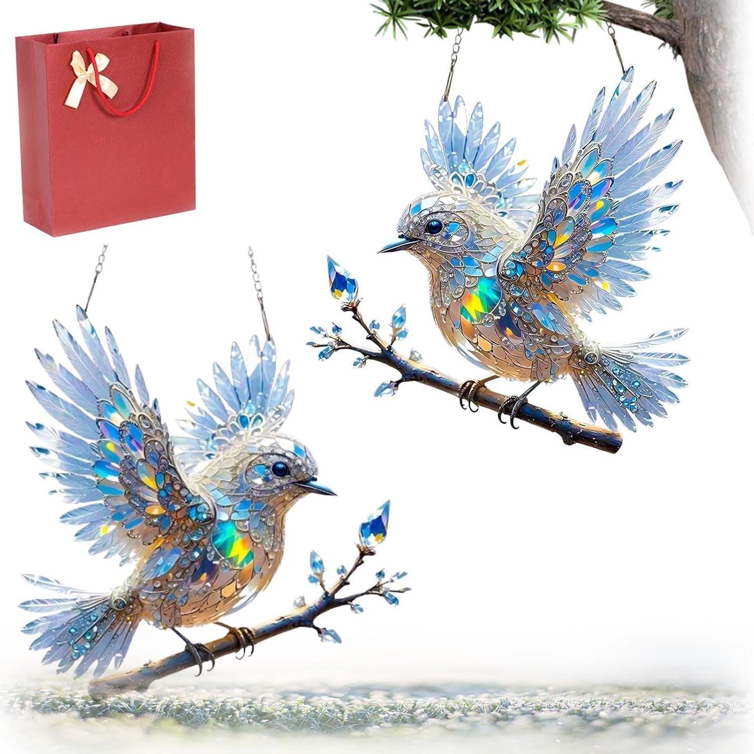 Yifare Spirit Bluebird, Solymall Graddi Ribili Vianys Sherum Spirit Blue Bird, Sollymall Crystal ...