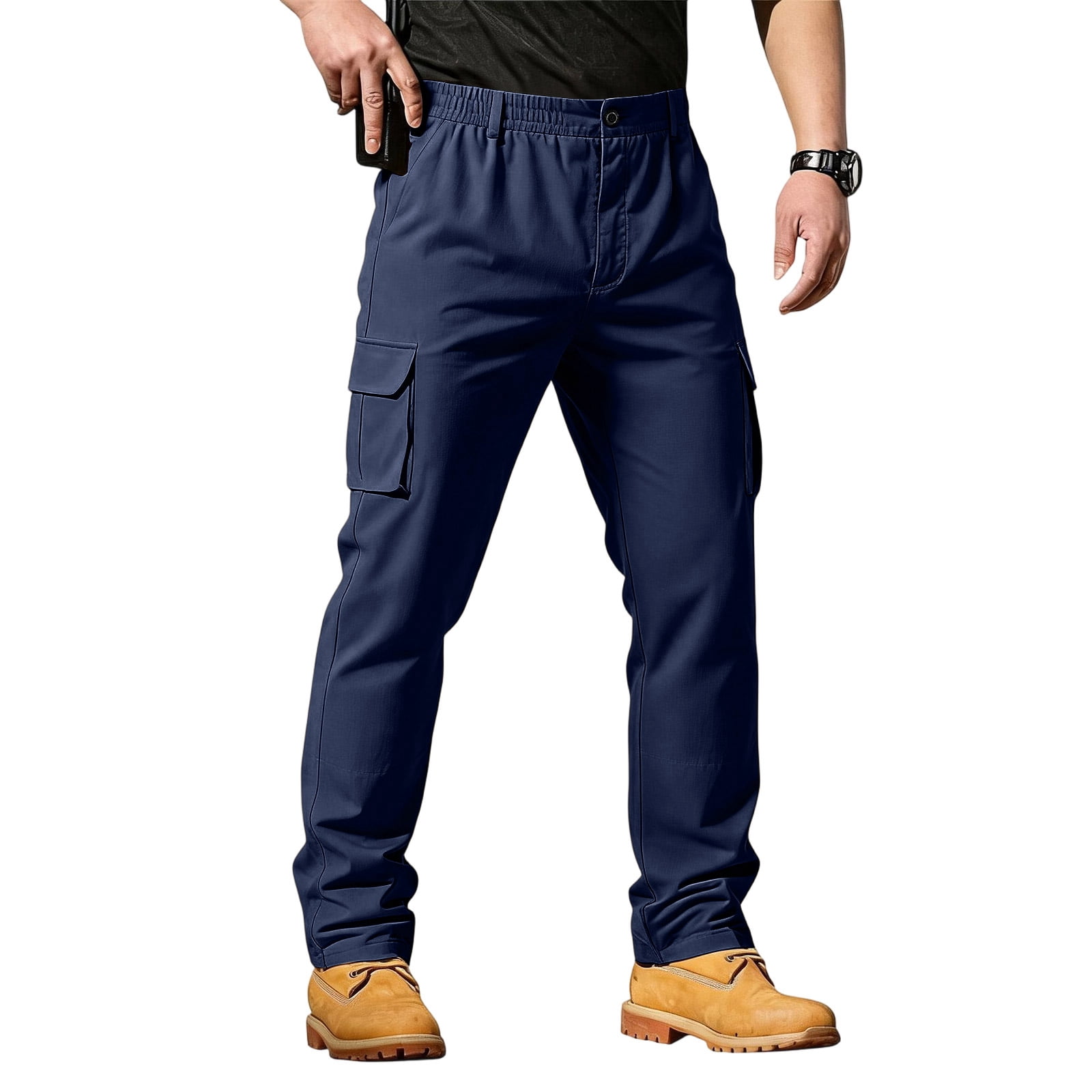 Yifymode Men Outdoor Cargo Pant Lightweight Tactical Pant Hiking Jogger ...