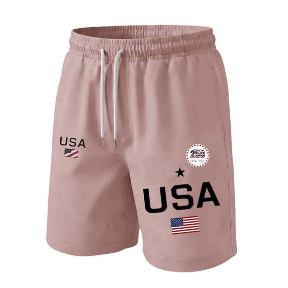 Yifymode Men's 250 Anniversary USA Shorts USA 1776-2026 Patriotic Pants ...