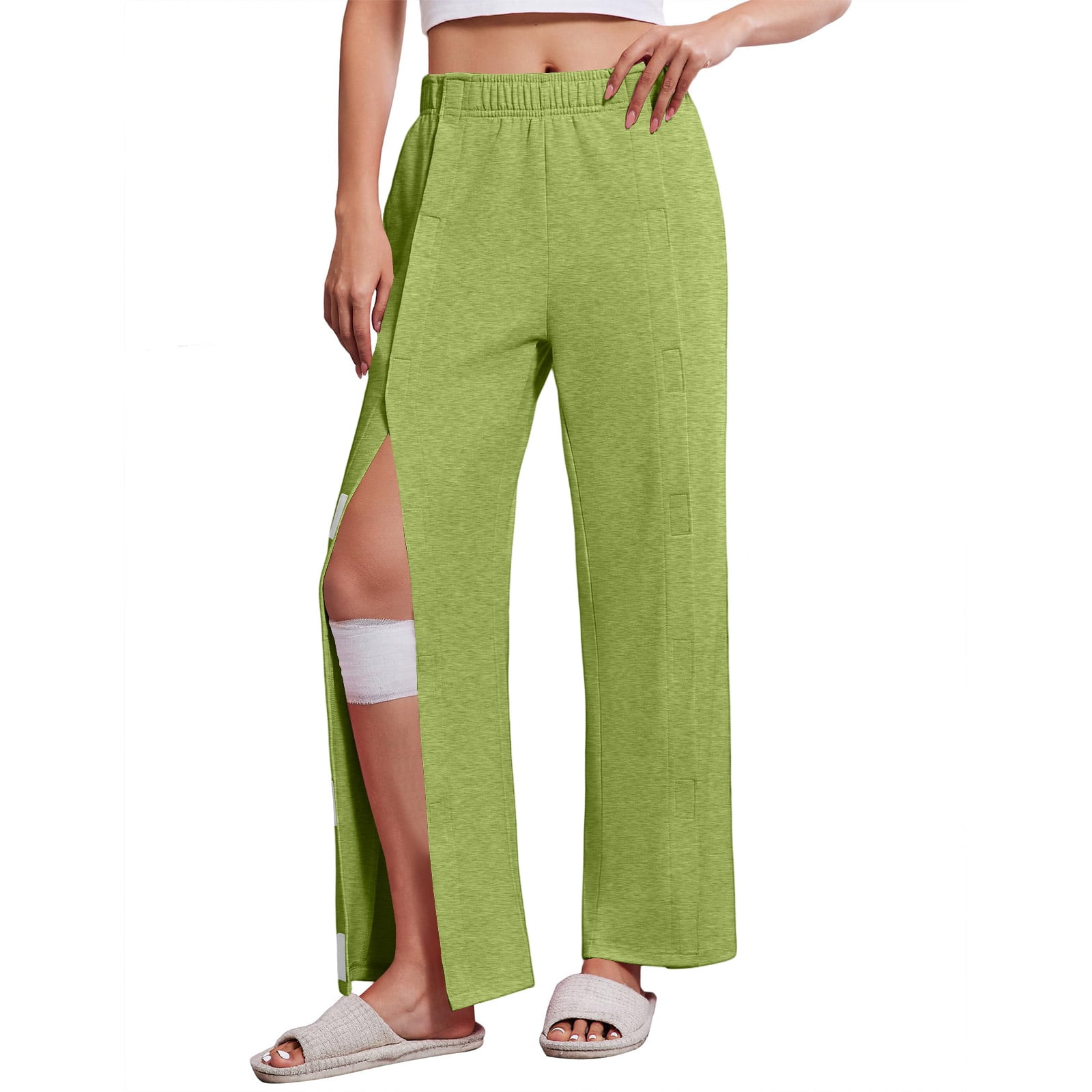 Yifymode Women's Tear Away Pants Easy Access Adaptive Pants Post Hip ...