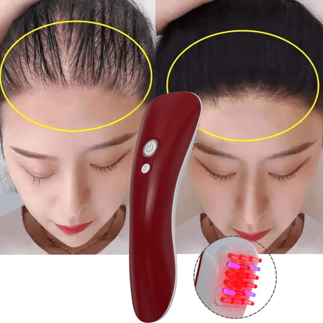 Yiget Hair Growth Comb with Red and Blue Light for Hair Loss, Red Light ...