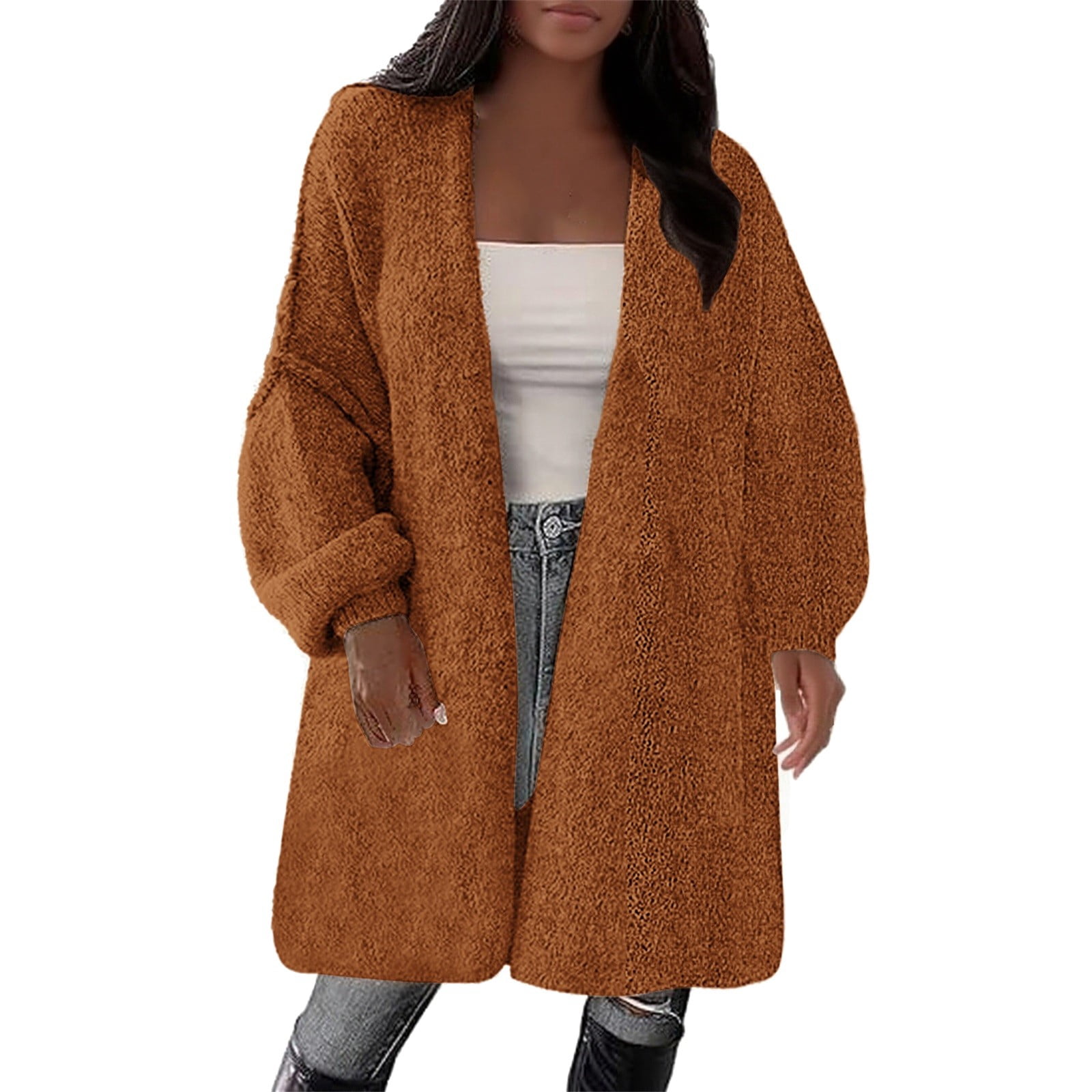 Yigetop Fall Coats for Women 2025, Long Cardigan Sweaters for Women ...