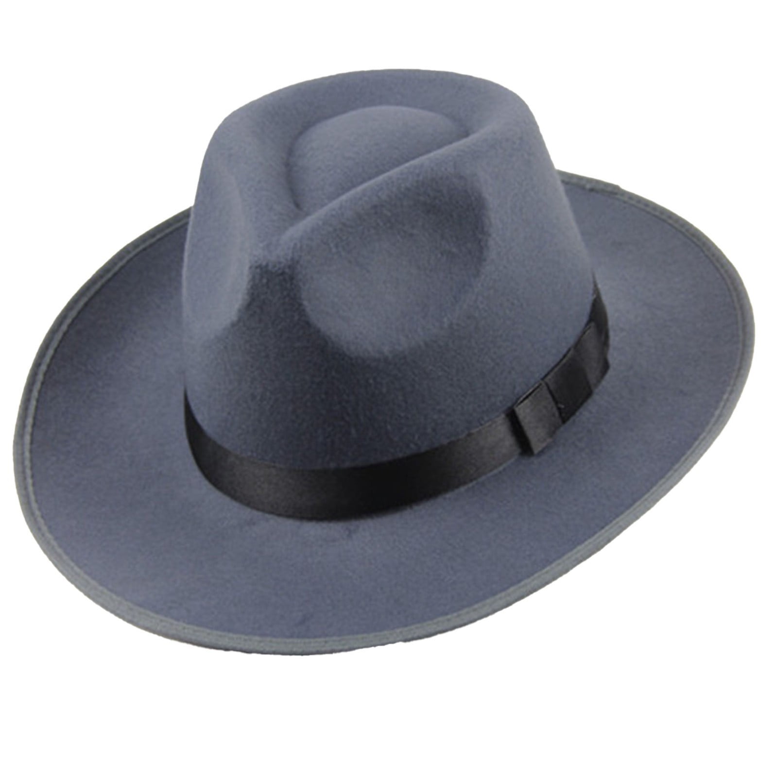 Yigetop Fedora Hats for Women Men Women Hard Wide Brim Panama Hat ...