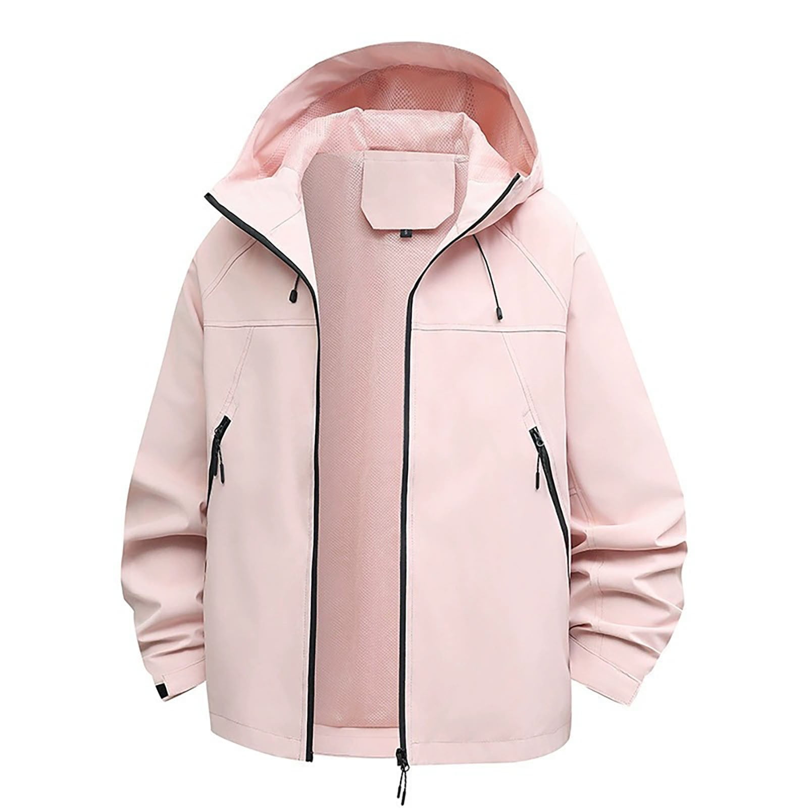 Yigetop Waterproof Rain Jacket Women, Women's Lightweight Windbreaker ...