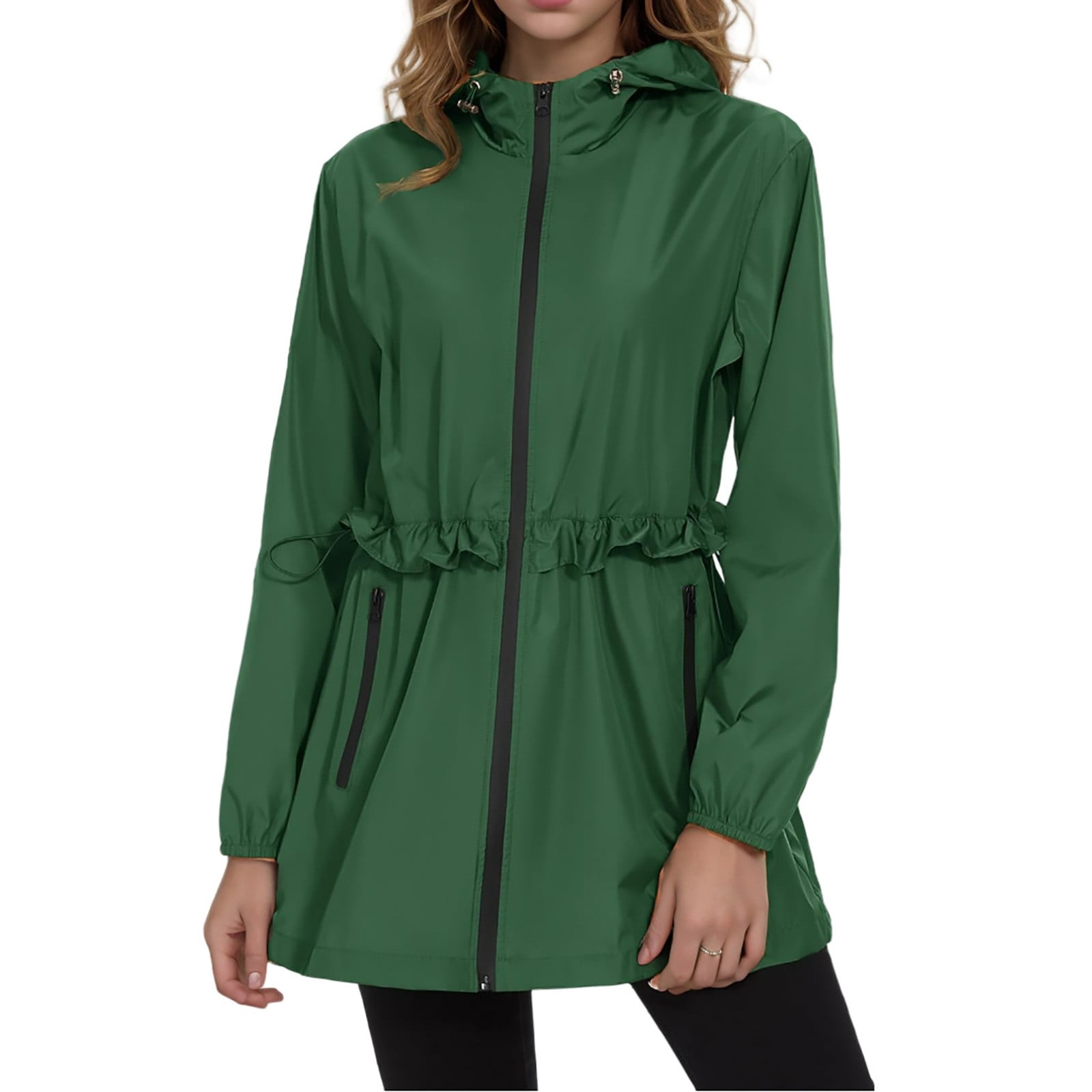 Yigetop Womens Rain Jacket with Hood Rain Jackets for Women Water Proof ...