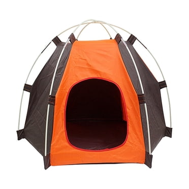 PawHut Portable Dog Tent for Shade Protection for Outdoor, Brown ...