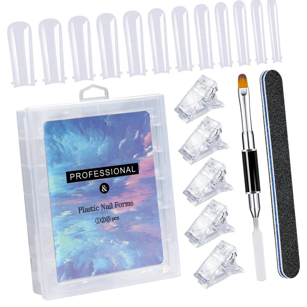 Yihuala Beginner Friendly Nails Extension Set with Multiple Sizes Clear ...