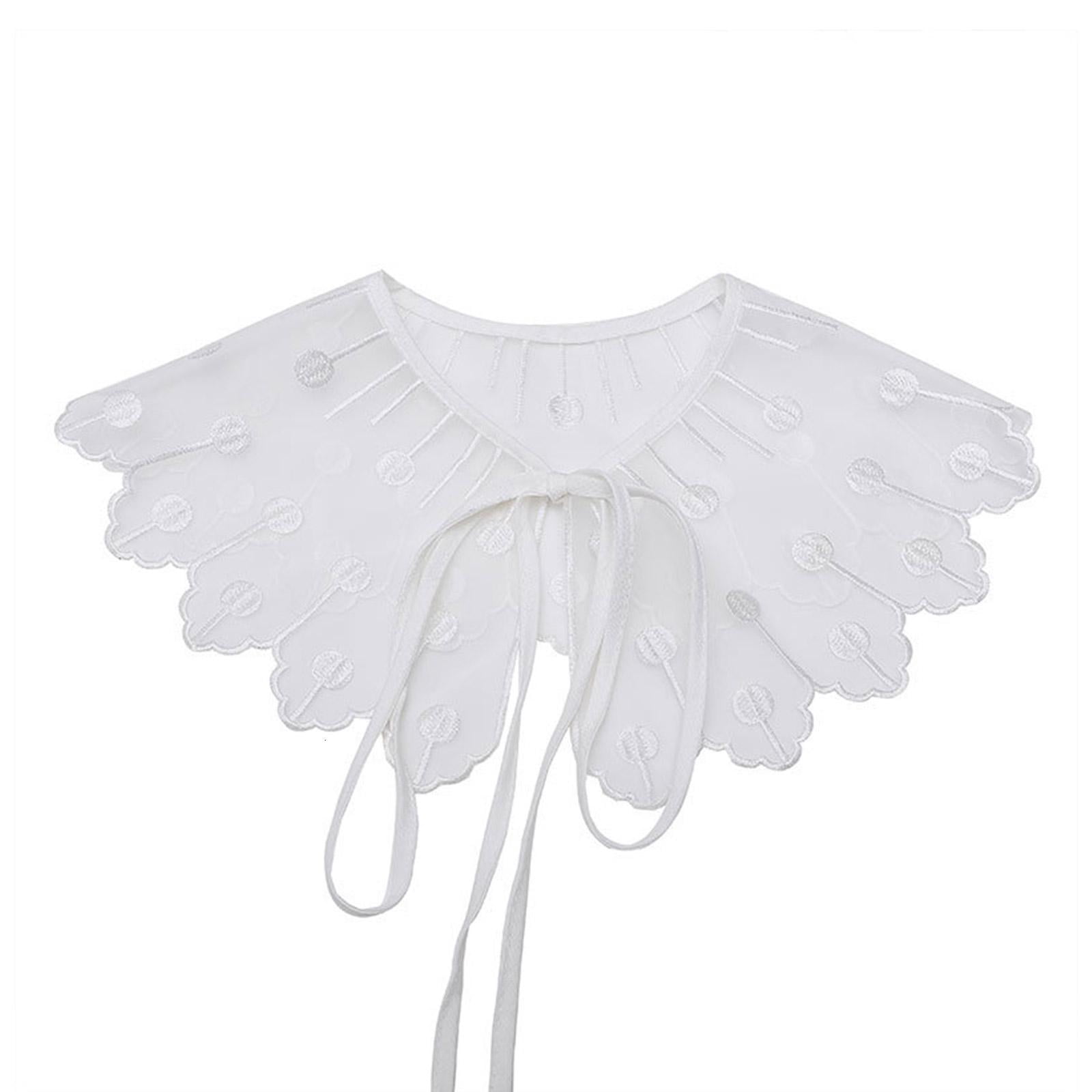 Yihuala False Collar Dot Collar Embroidery Collar Neckline Detachable ...