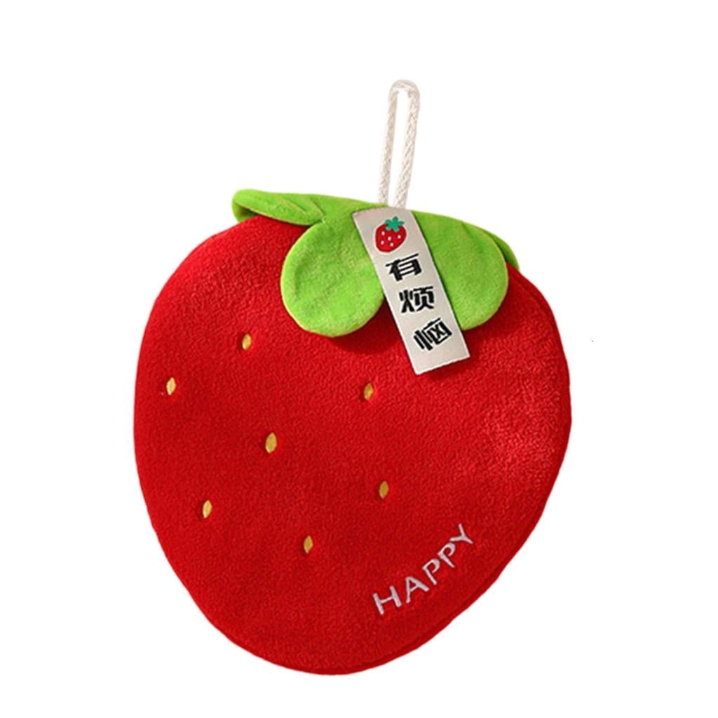 Yihuala Hanging Soft Fleece Fruit Shape Hand Towel Quick Dry And ...