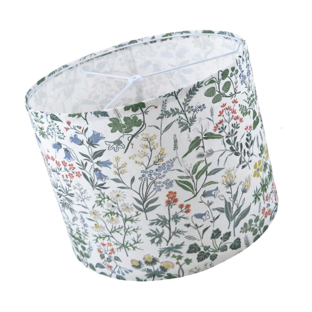 Yihuala Modern Fabric Lamp Shade Floral Theme Easy Installation for ...