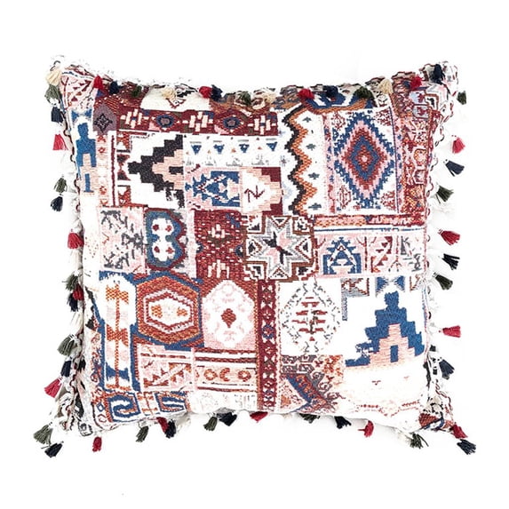 Yihuala Pillow for Case Cotton Cloth Tassels Cushion Cover Sofa Car ...