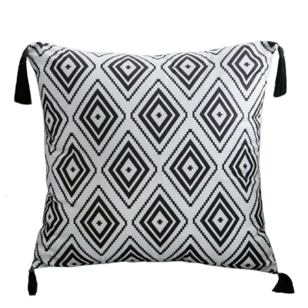 Yihuala Pillow for Case Tassels Cushion Cover Sofa Car Bedroom Living ...