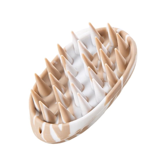 Yihuala Shampoo Brush Scalp Scrubber Wet and Dry Hair Washing Brush ...
