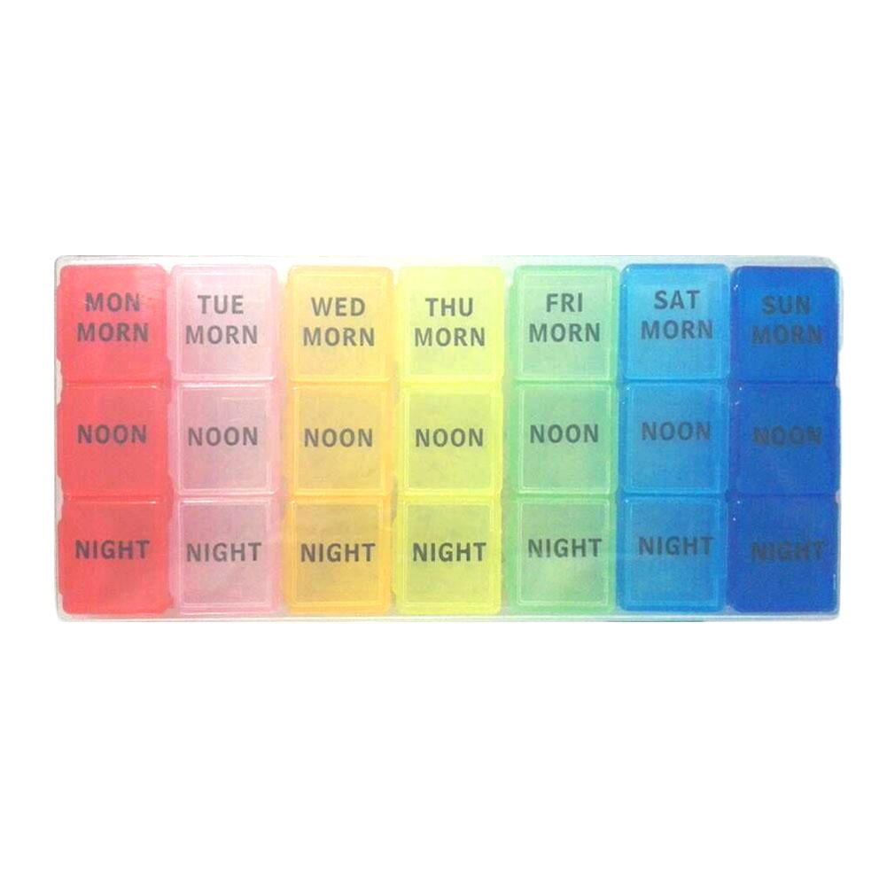 Yiinxianng Weekly Pill Organizer 3 Times A Day Moisture-Proof Box Pill ...