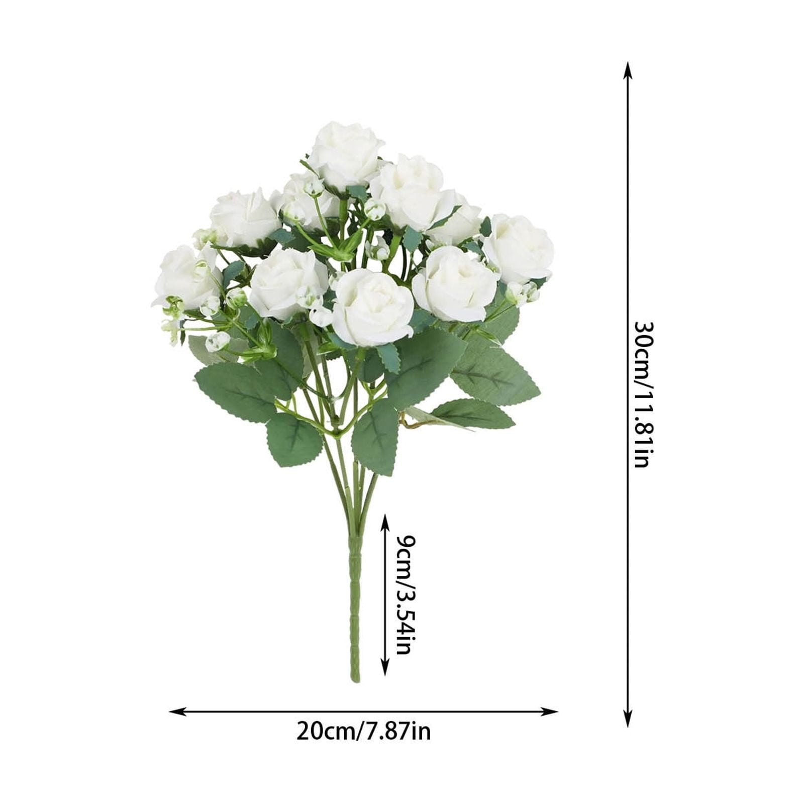 Yika 2pcs Bouquet Of Roses Artificial For Decoration Of Wedding Table ...