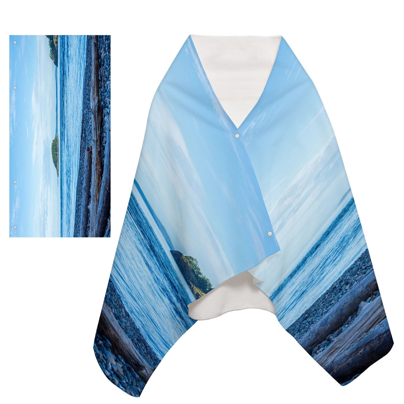 Yika Beach Blankets Beach Towel Lazy Beach Towel Button Up Wearable ...