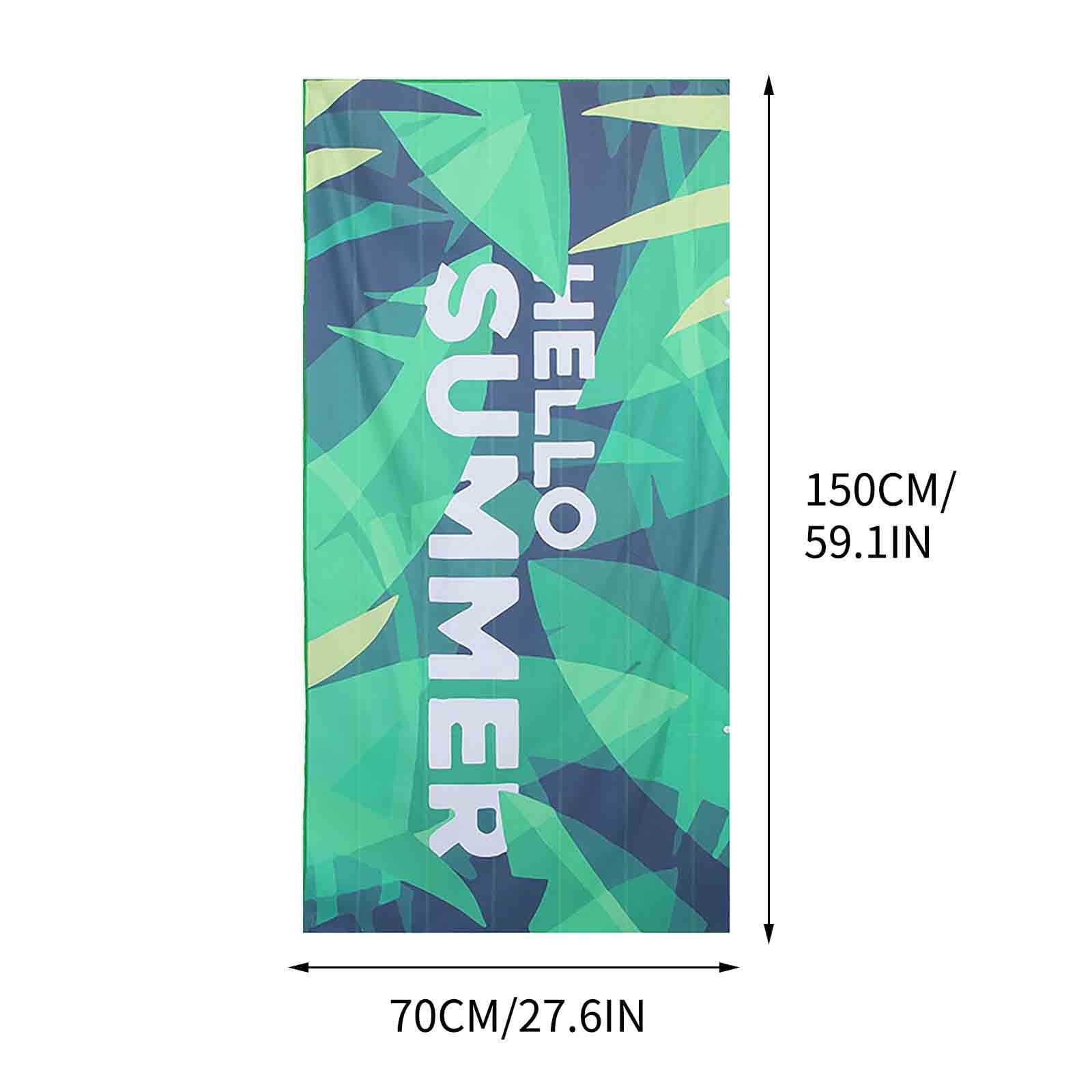 Yika Beach Blankets Beach Towel Microfiber Beach Towel Super Lightweight Colorful Bath Towel ...