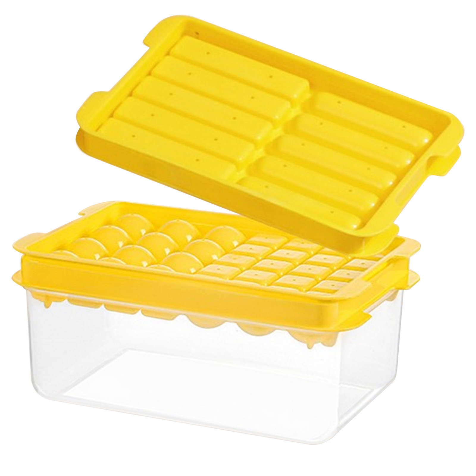Yika Clearance Ice Cube Trays Double Layer Ice Household Food Grade PP ...