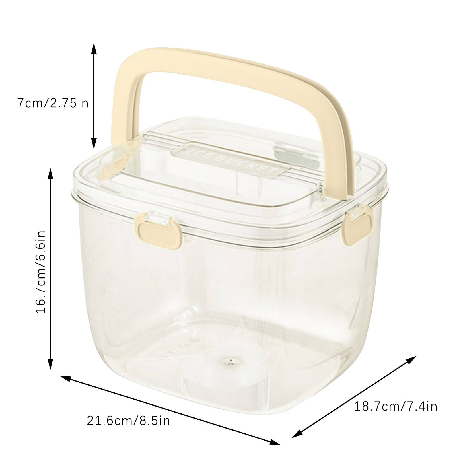 Yika Clearance Ice Cube Trays Portable Fruit Basket Ice Bucket, Ice ...