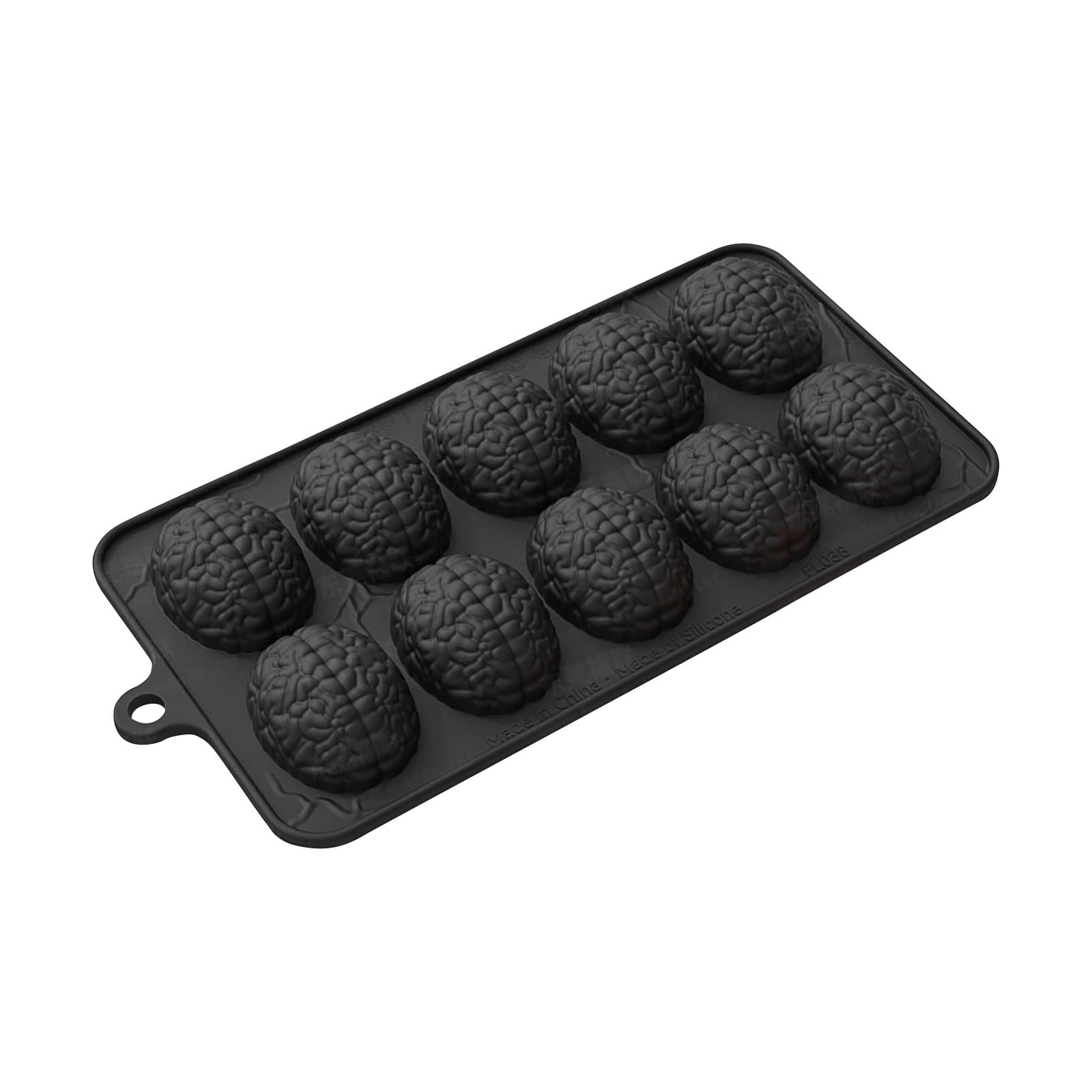 Yika Clearance Ice Cube Trays Skeleton Brain Halloween Mould 10 Brain Skull Ice Dropping Candle ...