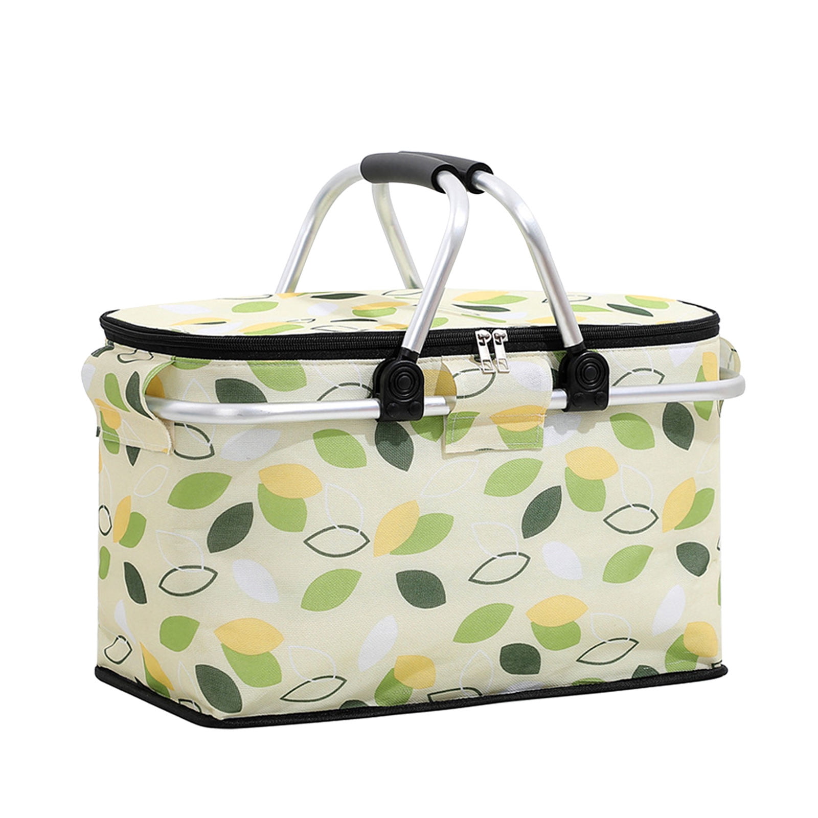 Yika Clearance Picnic Basket Folding Cooler Box Picnic Bag Portable Heat Preservation Food ...