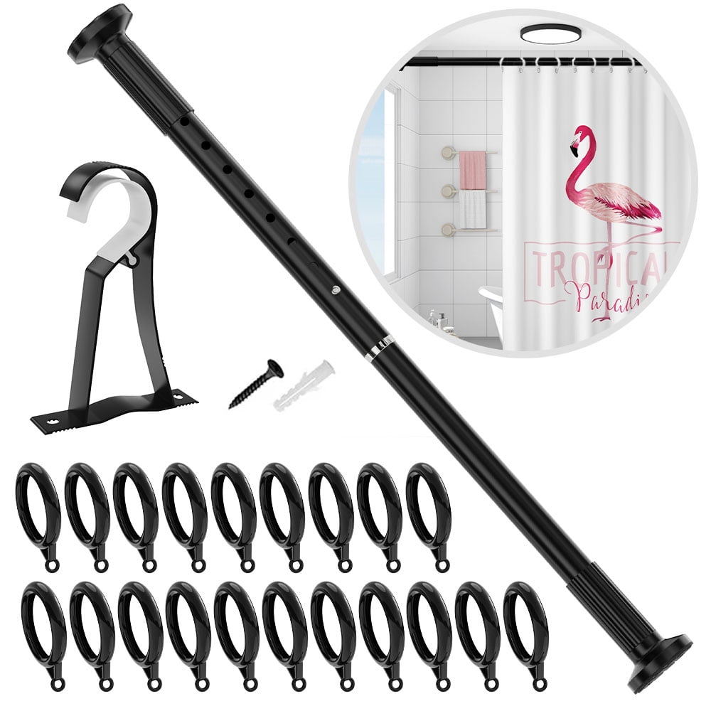 Yikeyo 51-110 Inch Expandable Tension Shower Curtain Rod, No Drill ...