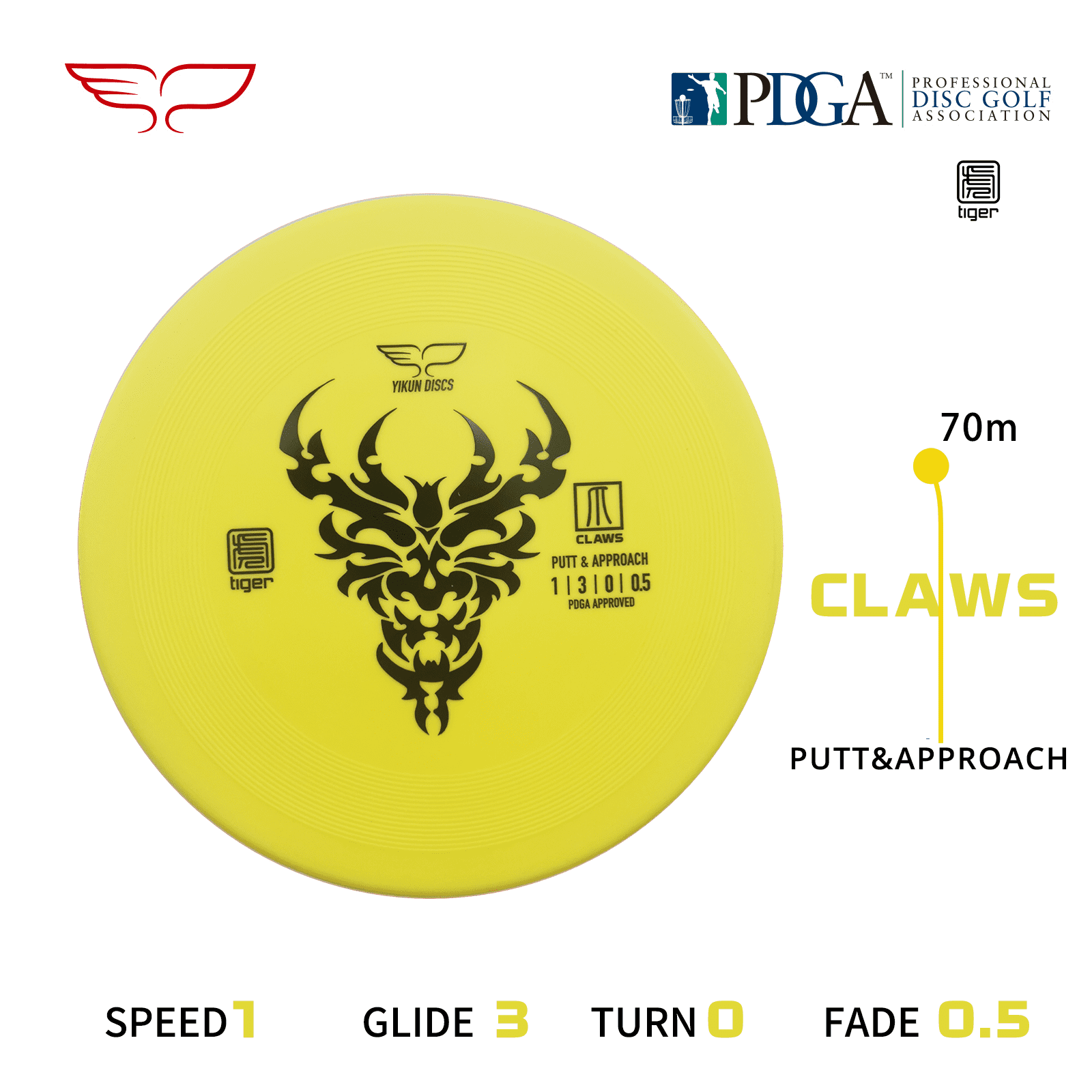 Yikun Disc Golf Putter Approach| Professional PDGA Approved Golf ...