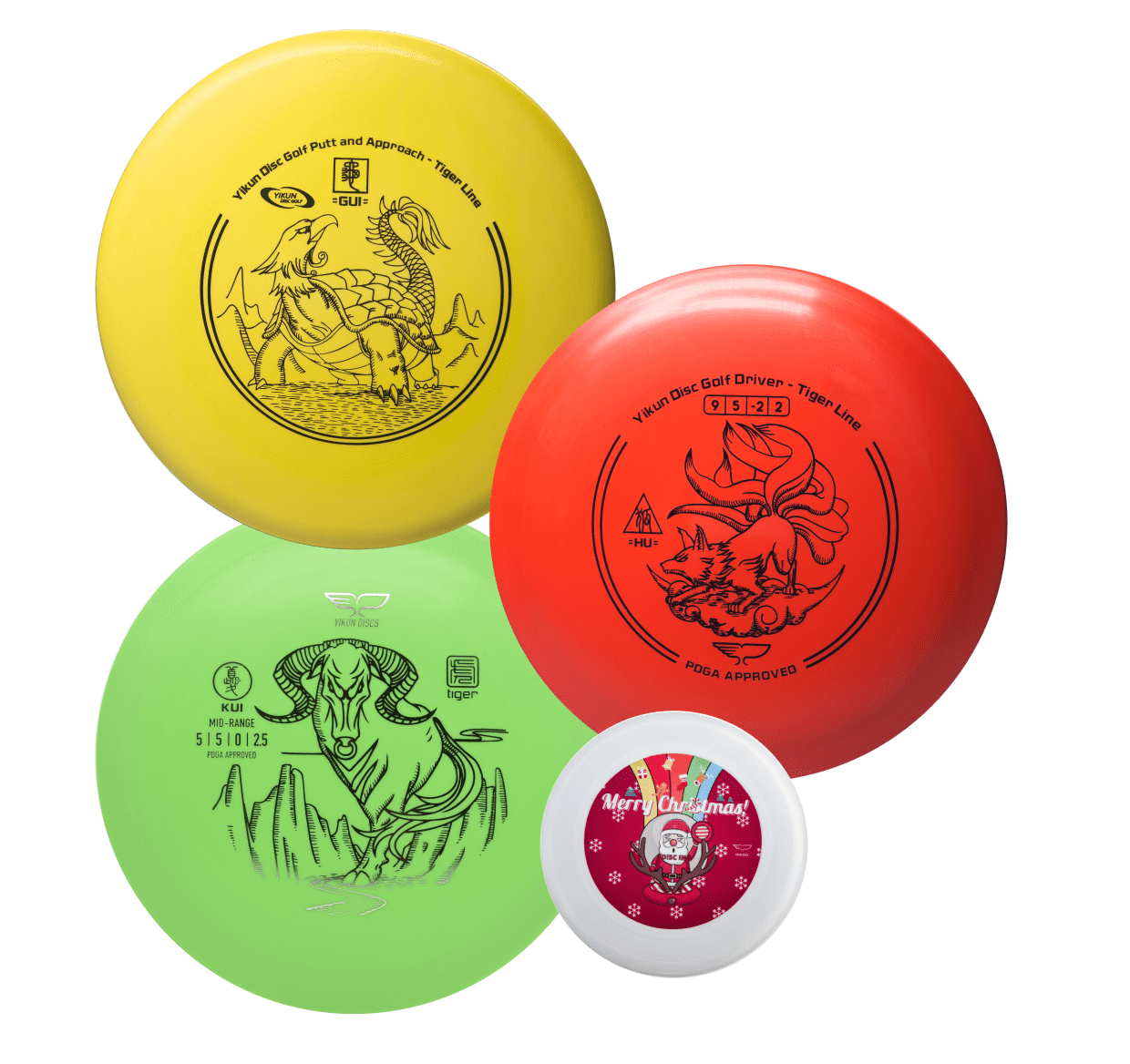 Yikun Disc Golf Starter Set PDGA Approved 4 Disc Golf Starter Kits for ...