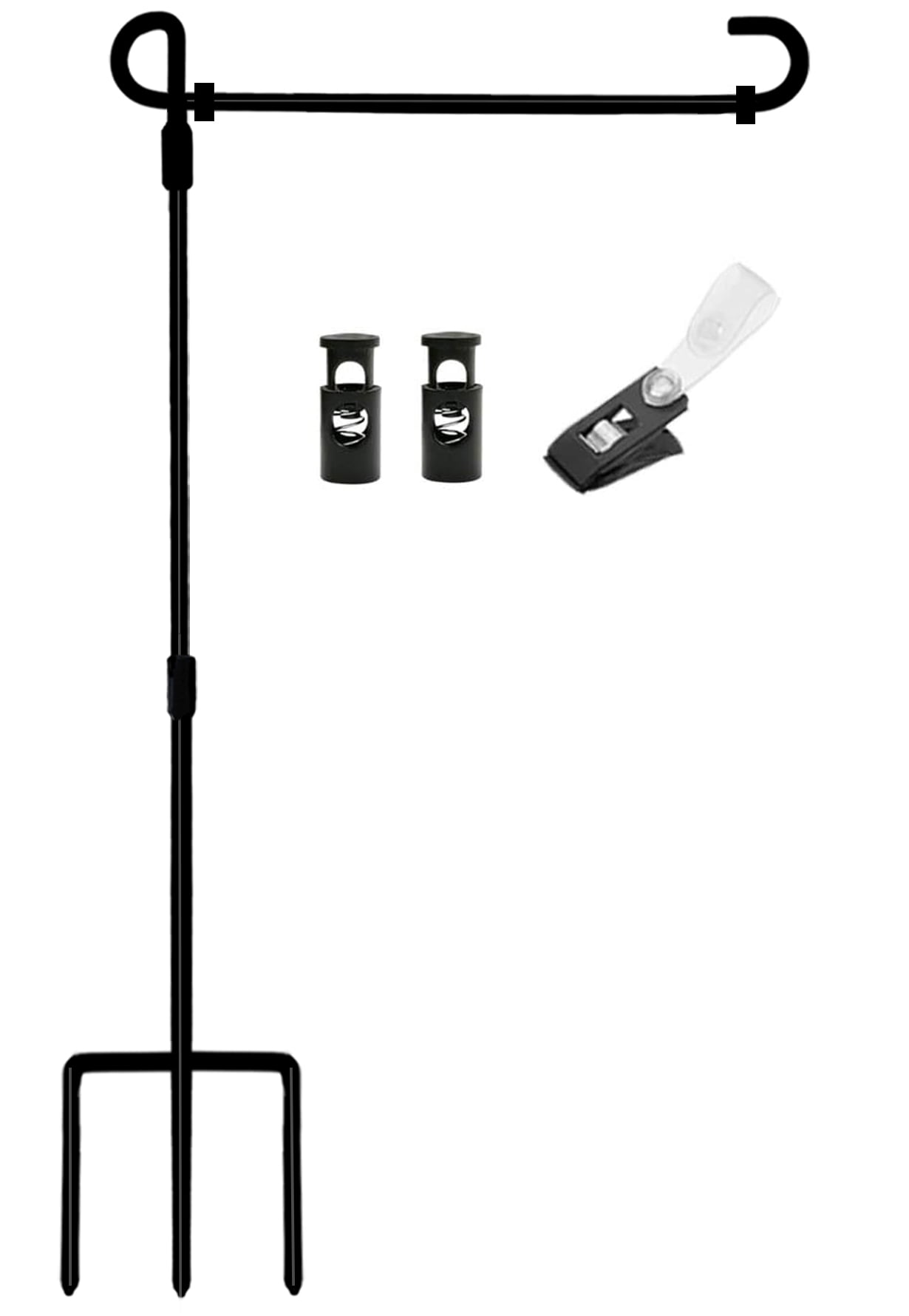 Yileqi Garden Flag Stand with 3 Prong Base, Premium Garden Flag Pole ...