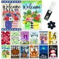Yileqi Outdoor Decor, Garden Flag Set of 12 Double Sided, Yard Flag ...